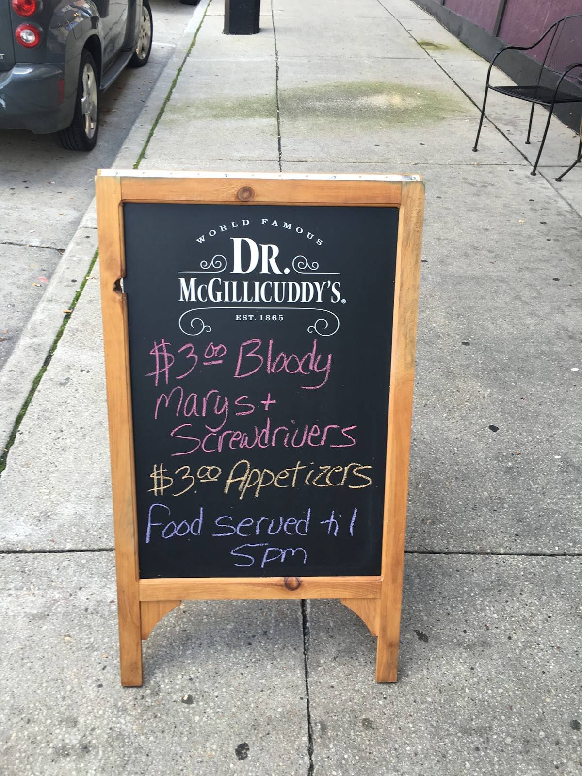 Menu at Wild Shots Pub, Plymouth