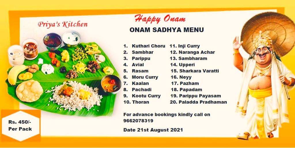 Menu at Priya's Kitchen, Vadodara, C30