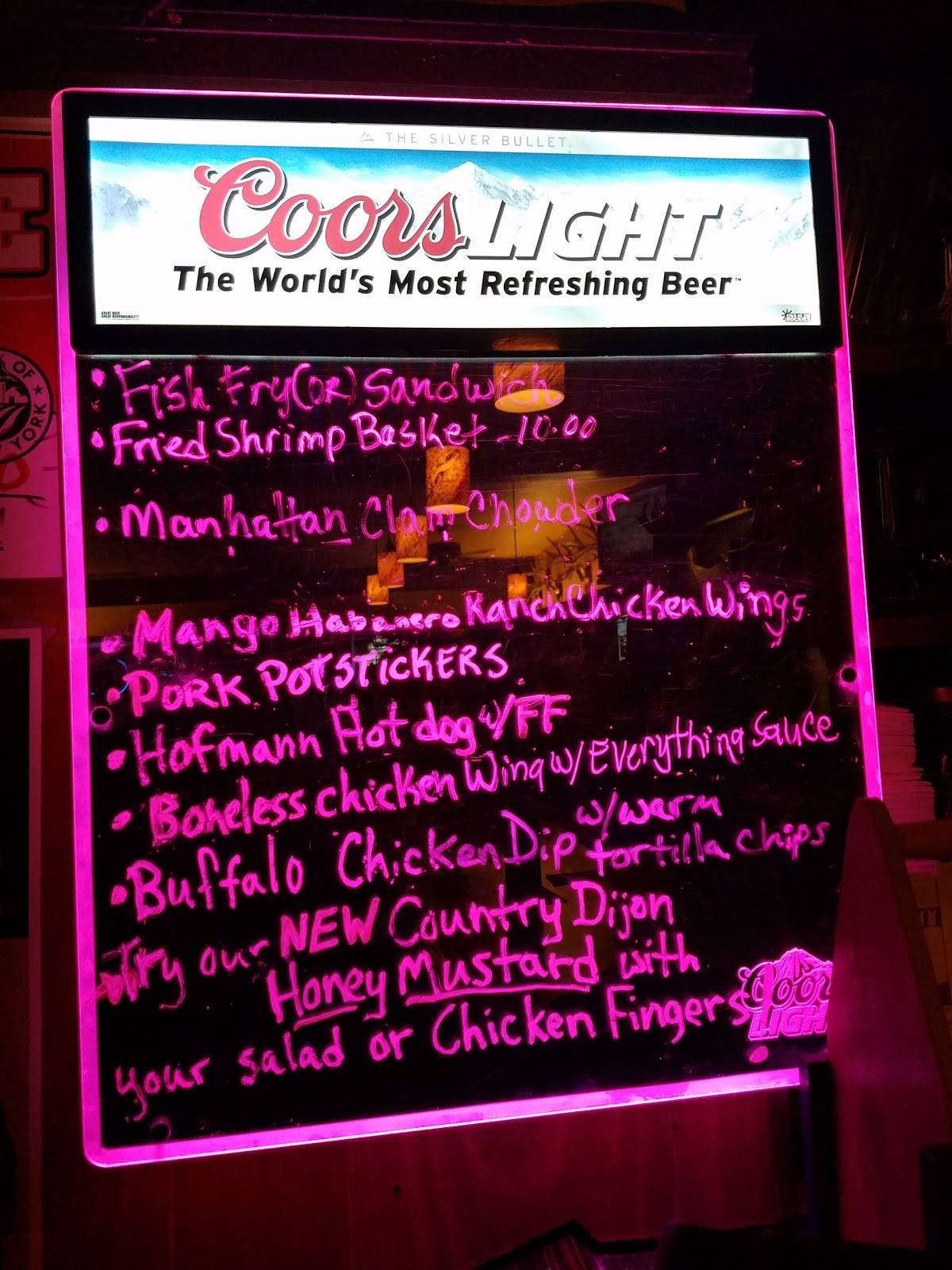 Menu at Prop's Inn pub & bar, New Hartford