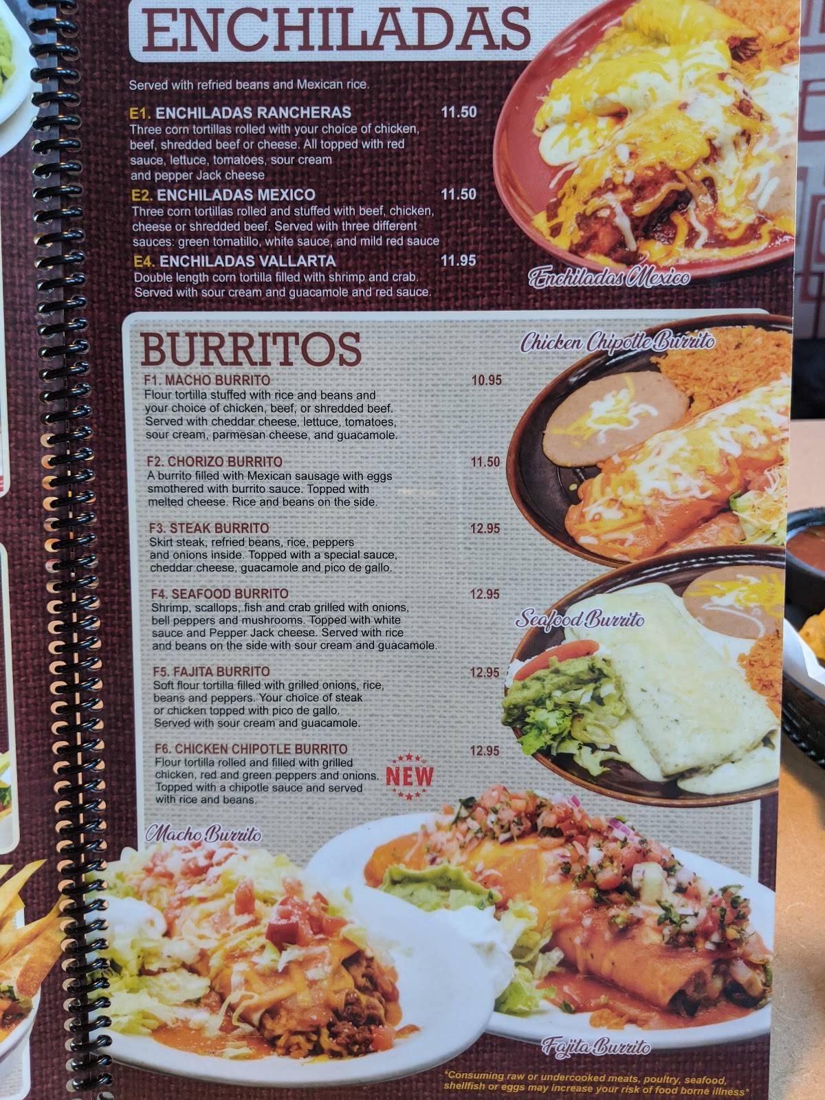 Menu at Chilito's Mexican Bar And Grill, Waterloo