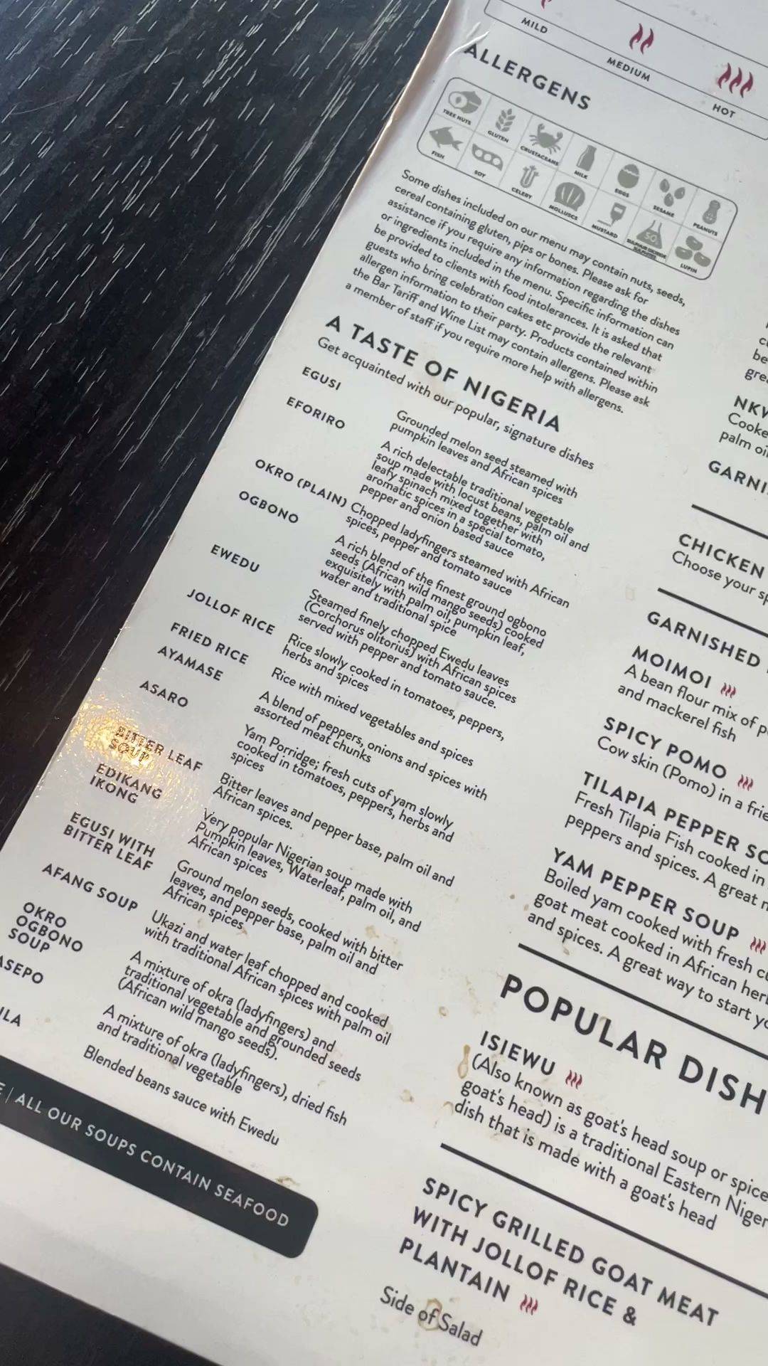 Menu at Enish Lewisham pub & bar, London, 228 Lewisham High St