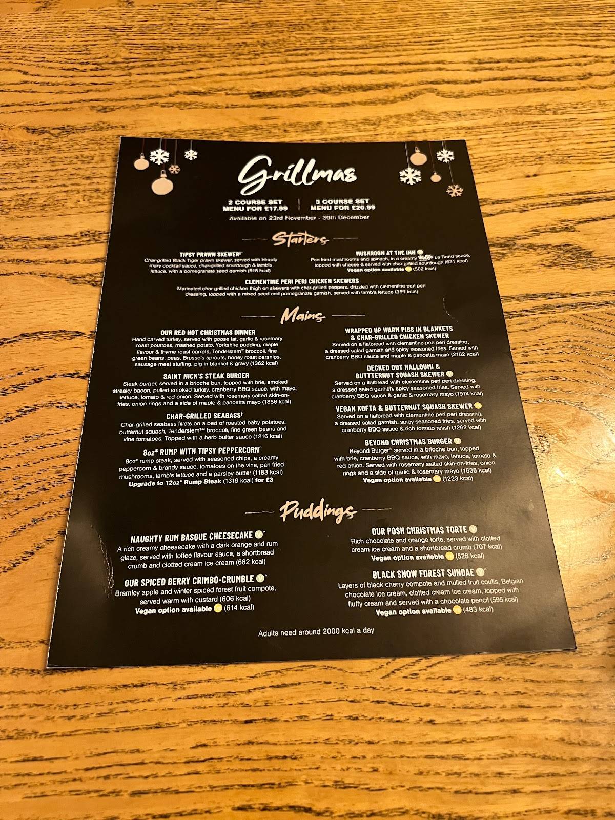 Menu at Hartwood Hall - Pub & Grill, Chorley