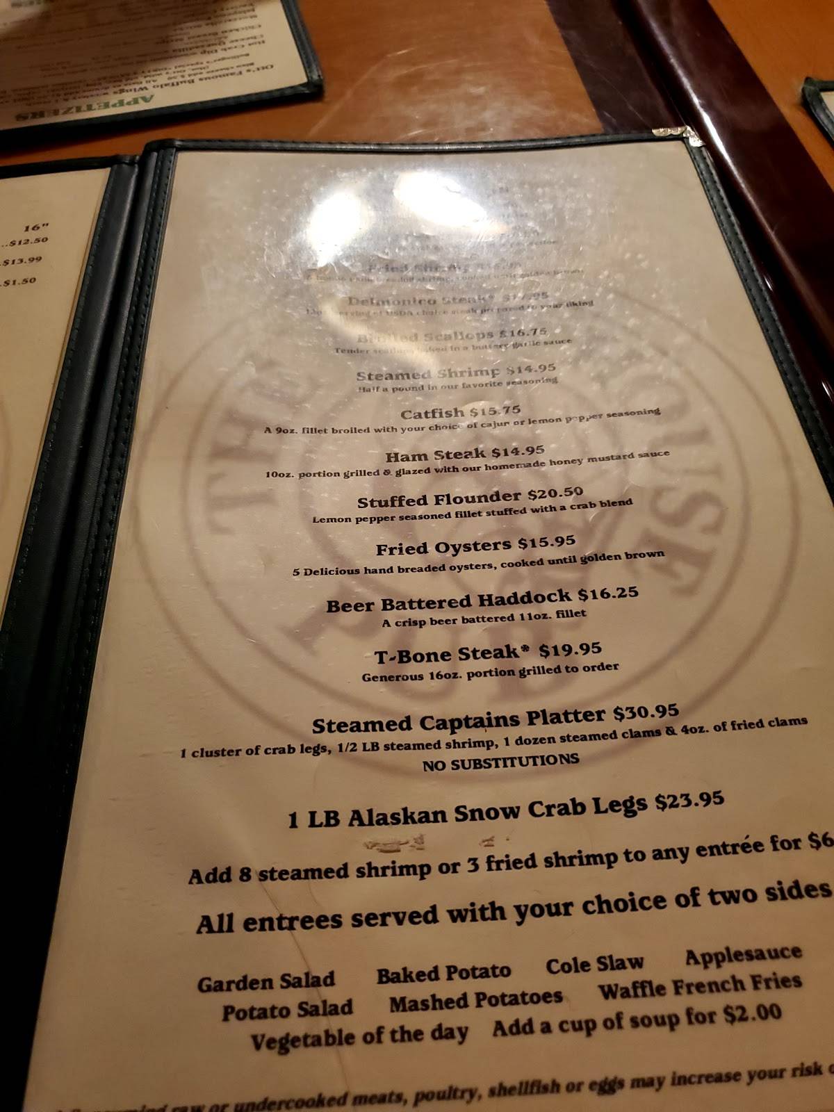Menu at Ott House pub & bar, Emmitsburg