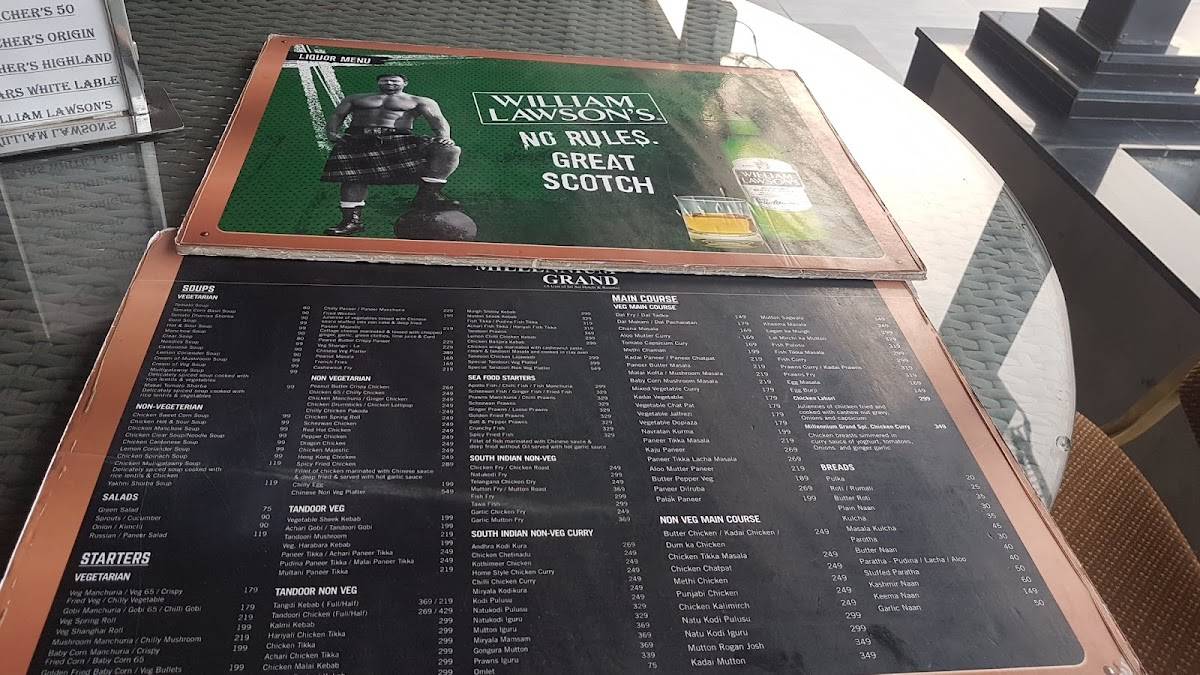 Menu at Skyyee Bar, Hyderabad