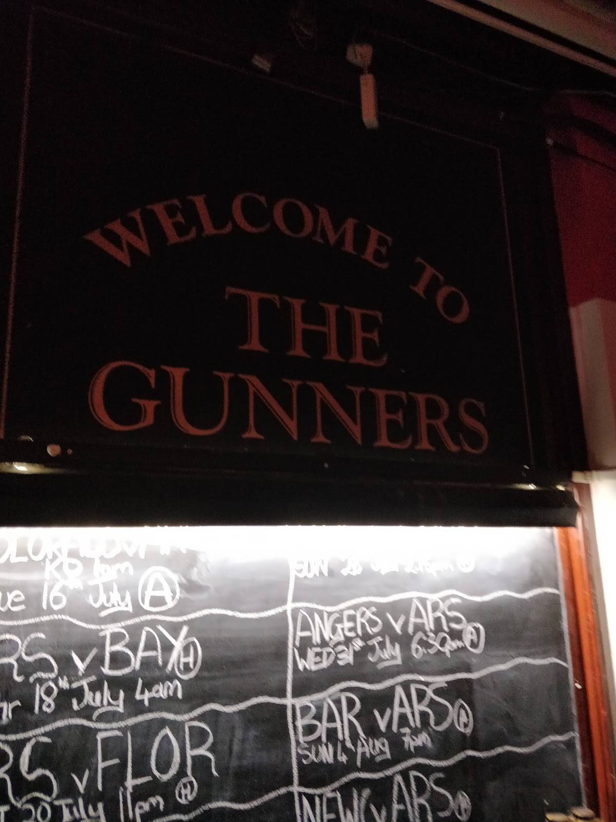 Menu at The Gunners Pub, London