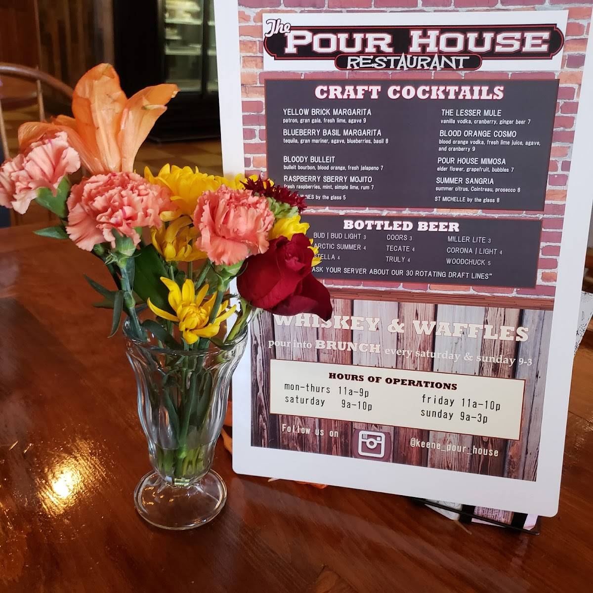 Menu at The Pour House pub & bar, Keene