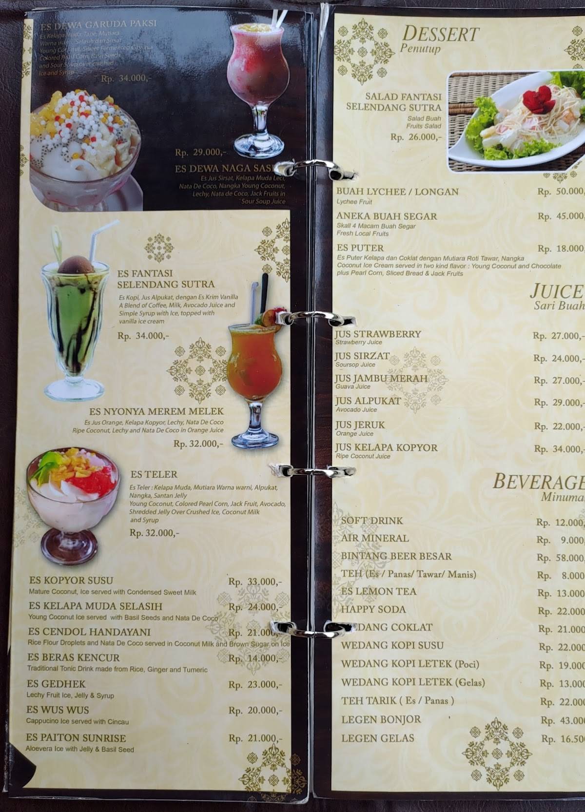 Menu at RM Handayani - Wisata Paiton restaurant, Triwungan, Jl. Raya ...