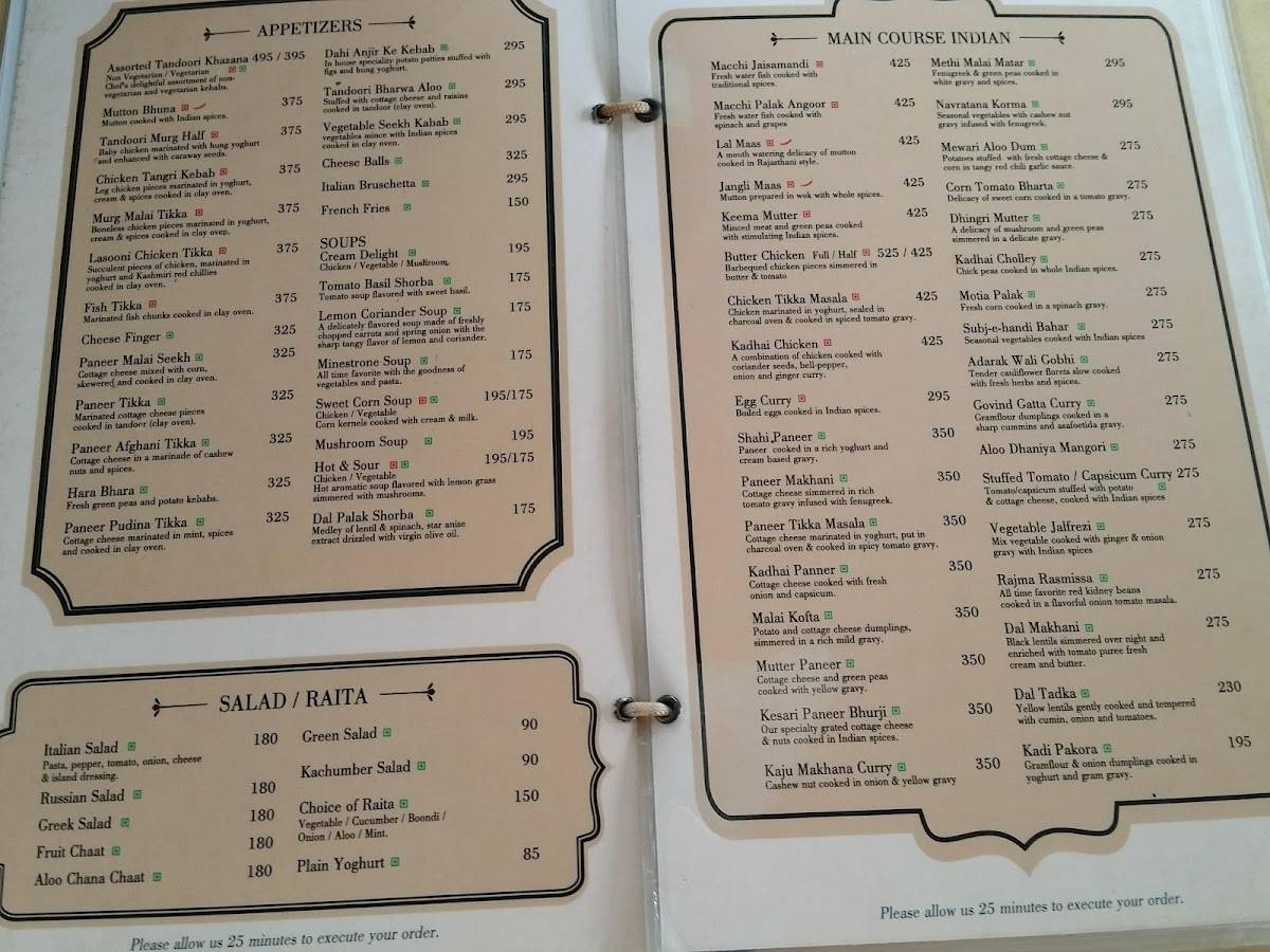 Menu at Raaj Bagh Restaurant by Fateh Collection, Udaipur, 5-B Fateh ...