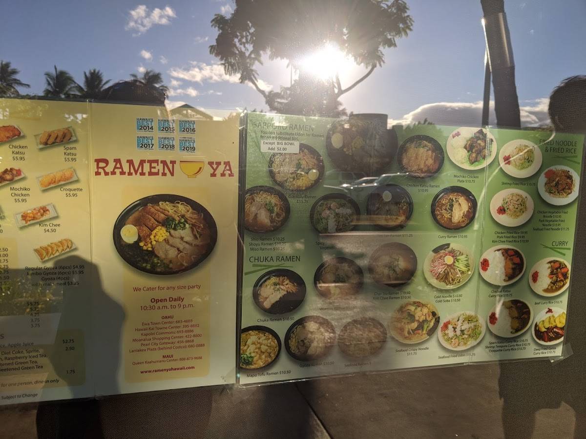 Menu at Ramen Ya Pearl City restaurant, Pearl City, Kuala St