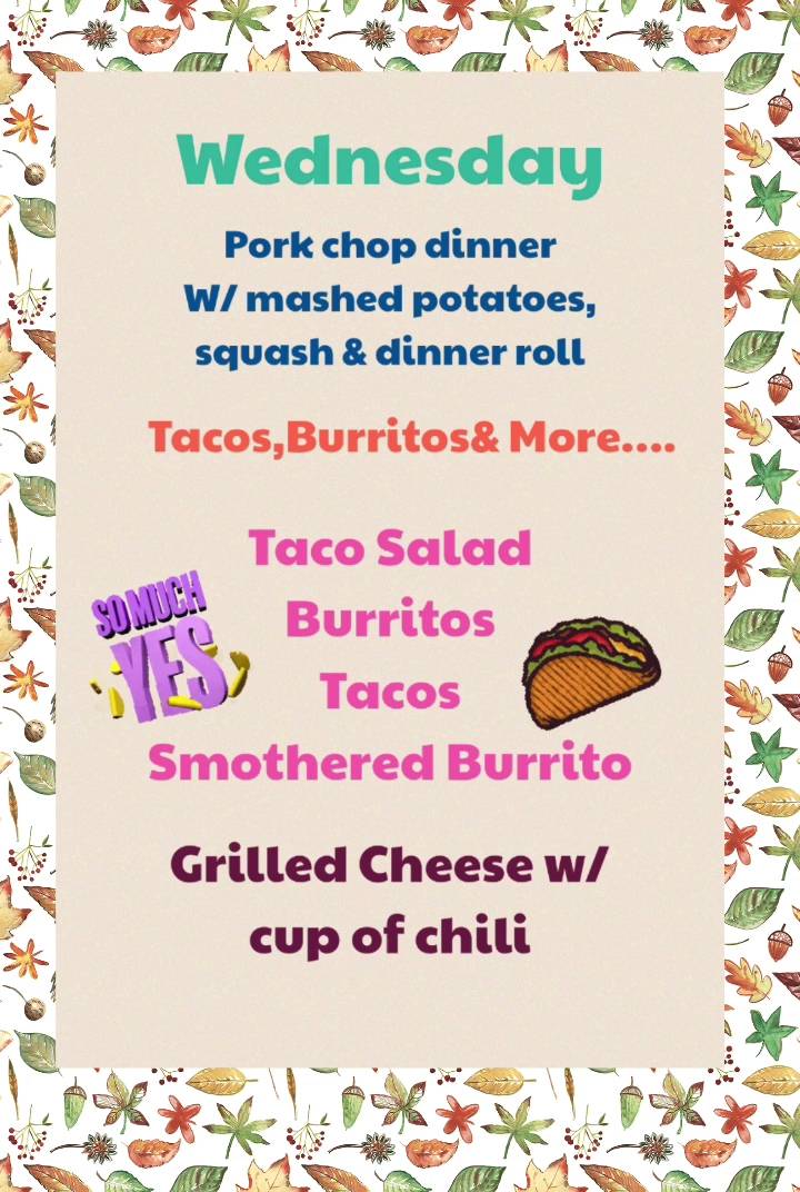 Menu at Dari King restaurant, Redwood Falls