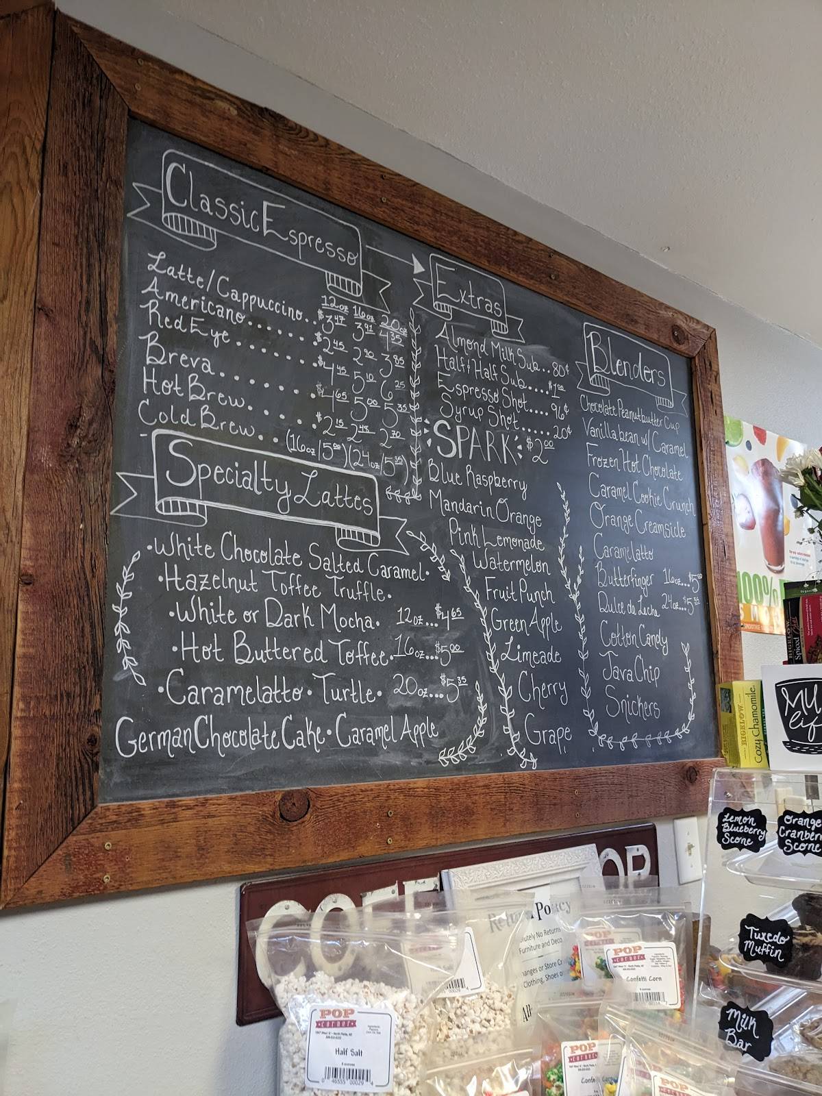 Menu at Allsorts Boutique & MUG coffee shop, Sutherland