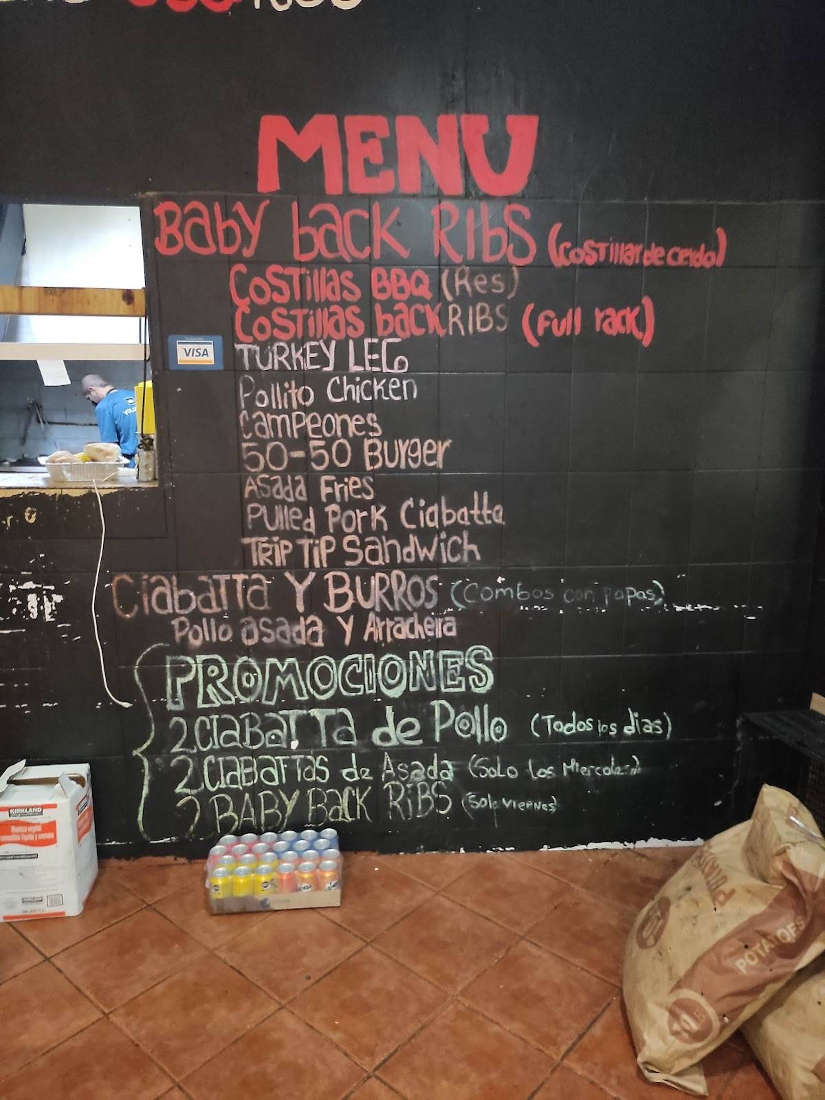 Menu at Baja BBQ Pit, Tijuana, Blvd. Manuel Jesus Clouthier