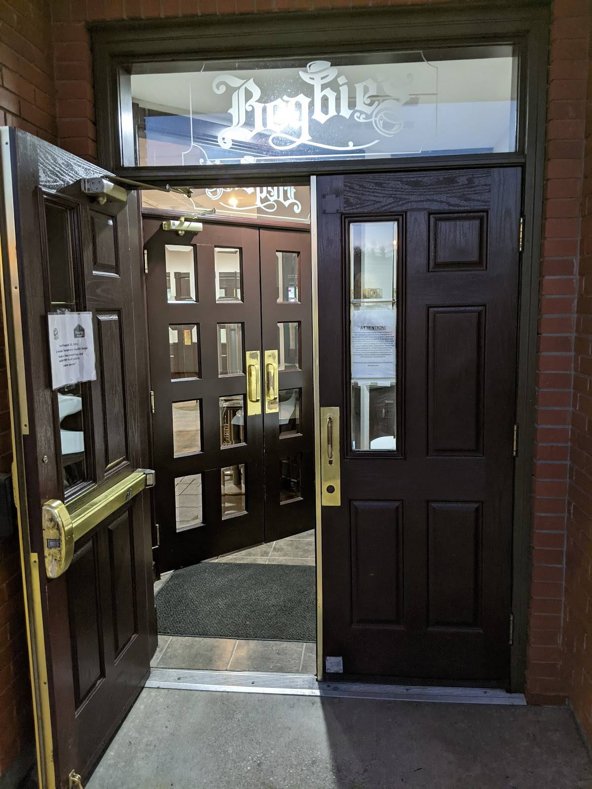Menu at Begbie's Bar And Bistro, Quesnel