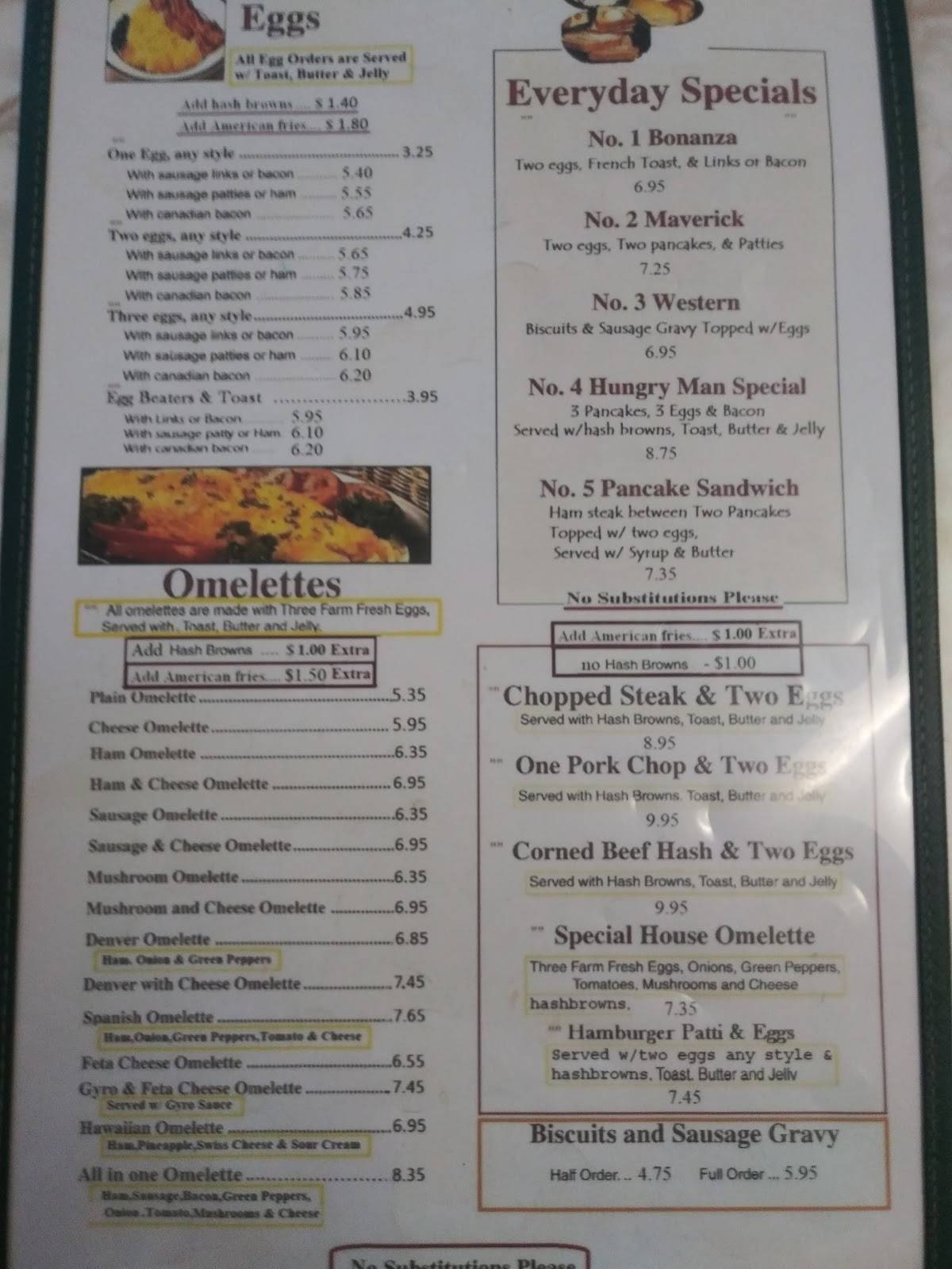 Menu at Brother's Family Restaurant, Kewaskum