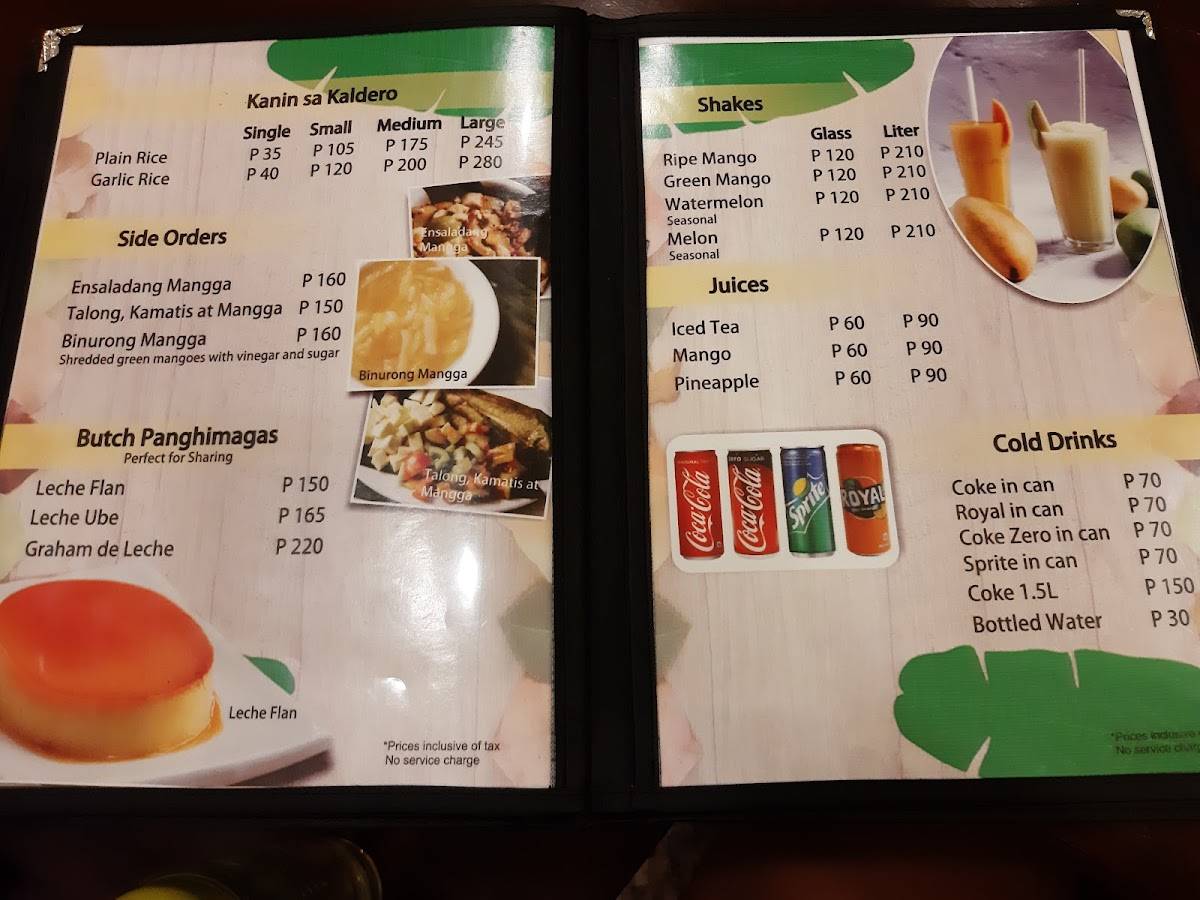 Menu at Butch Seafood & Grill Restaurant, Lipa