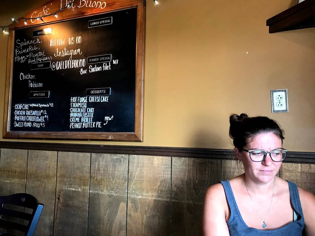 Menu at Cafe Del Buono, New Hartford