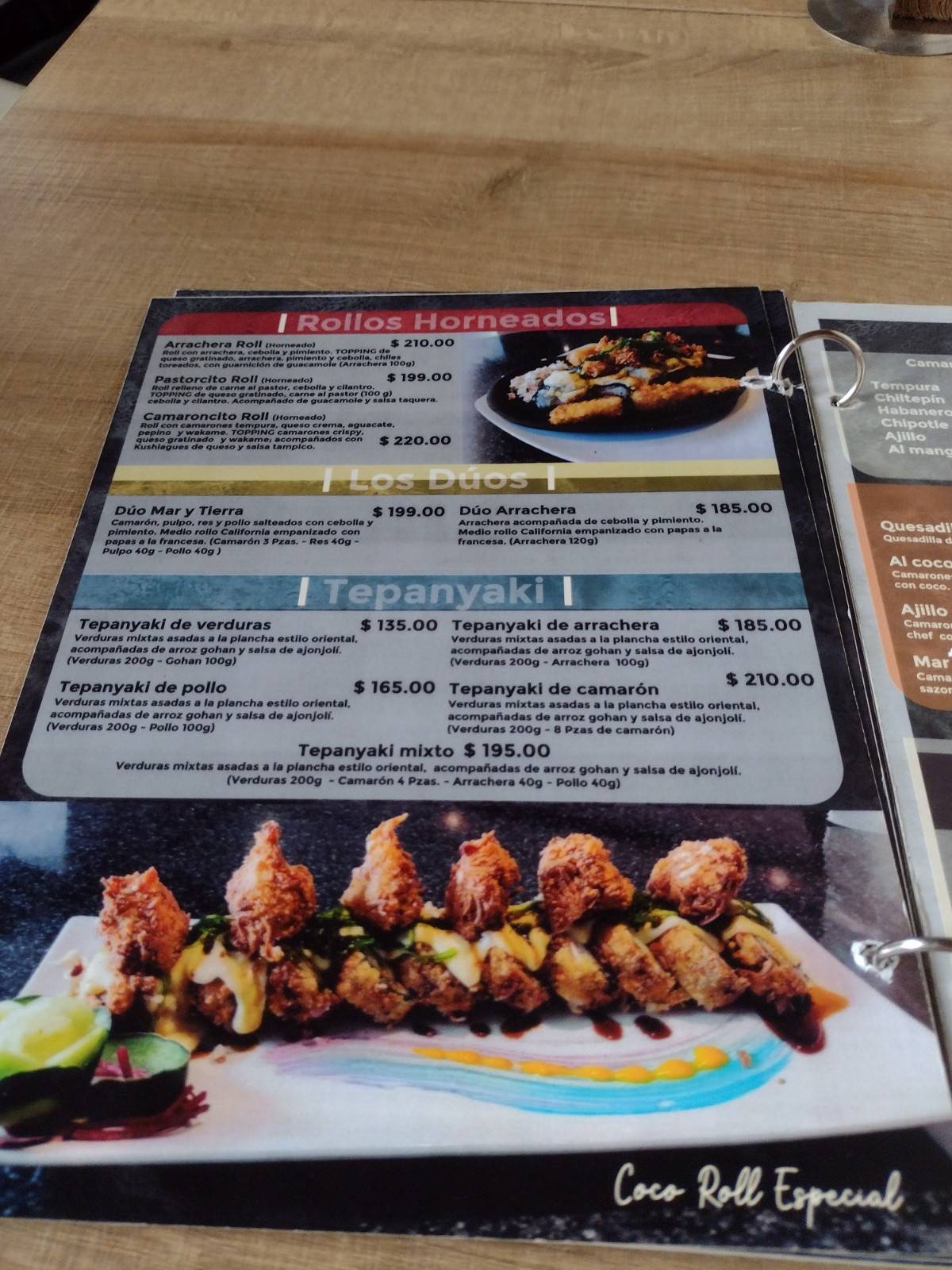 Carta del restaurante Coco Roll - Sushi & Ramen Coatepec, Coatepec