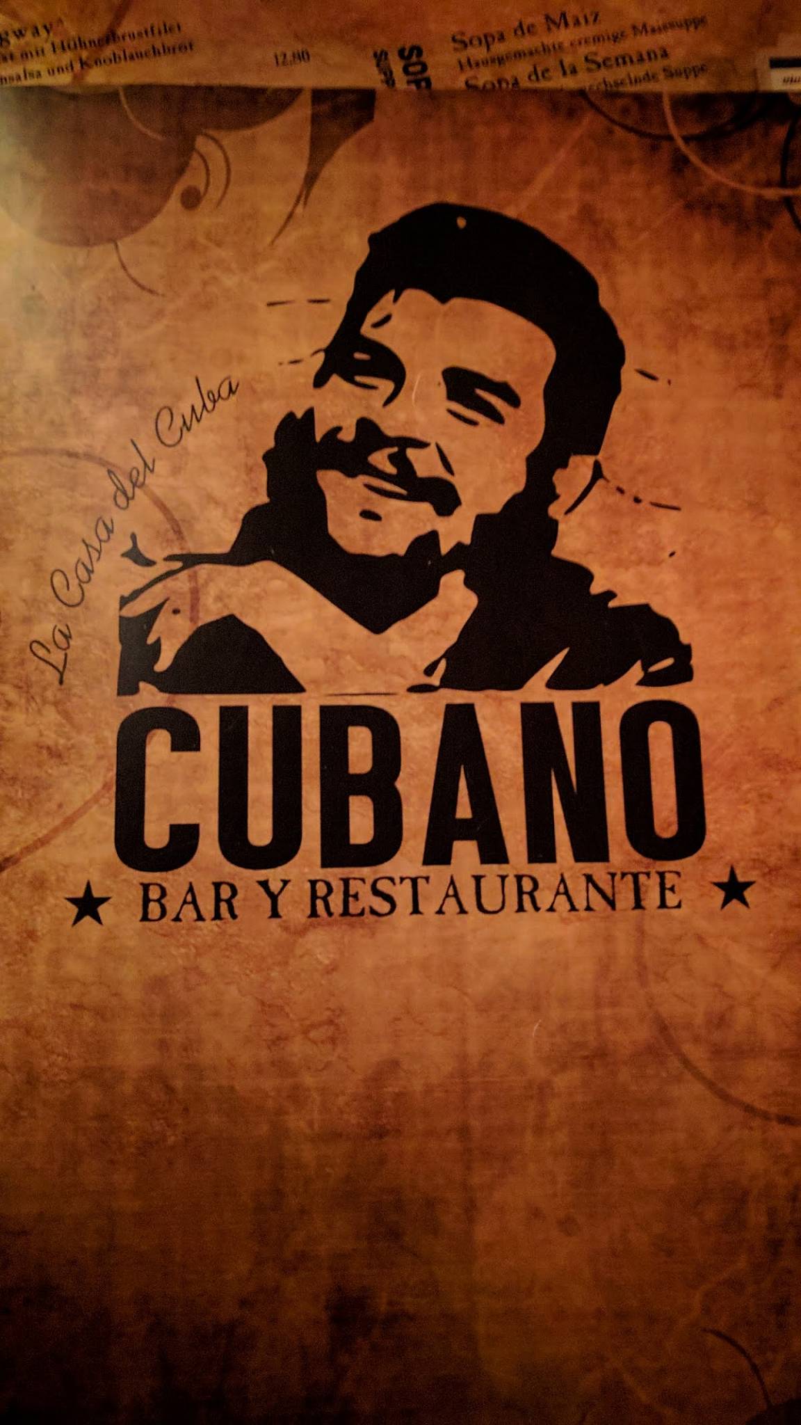 Carta de Cubano Bar Y Restaurante, Nuremberg
