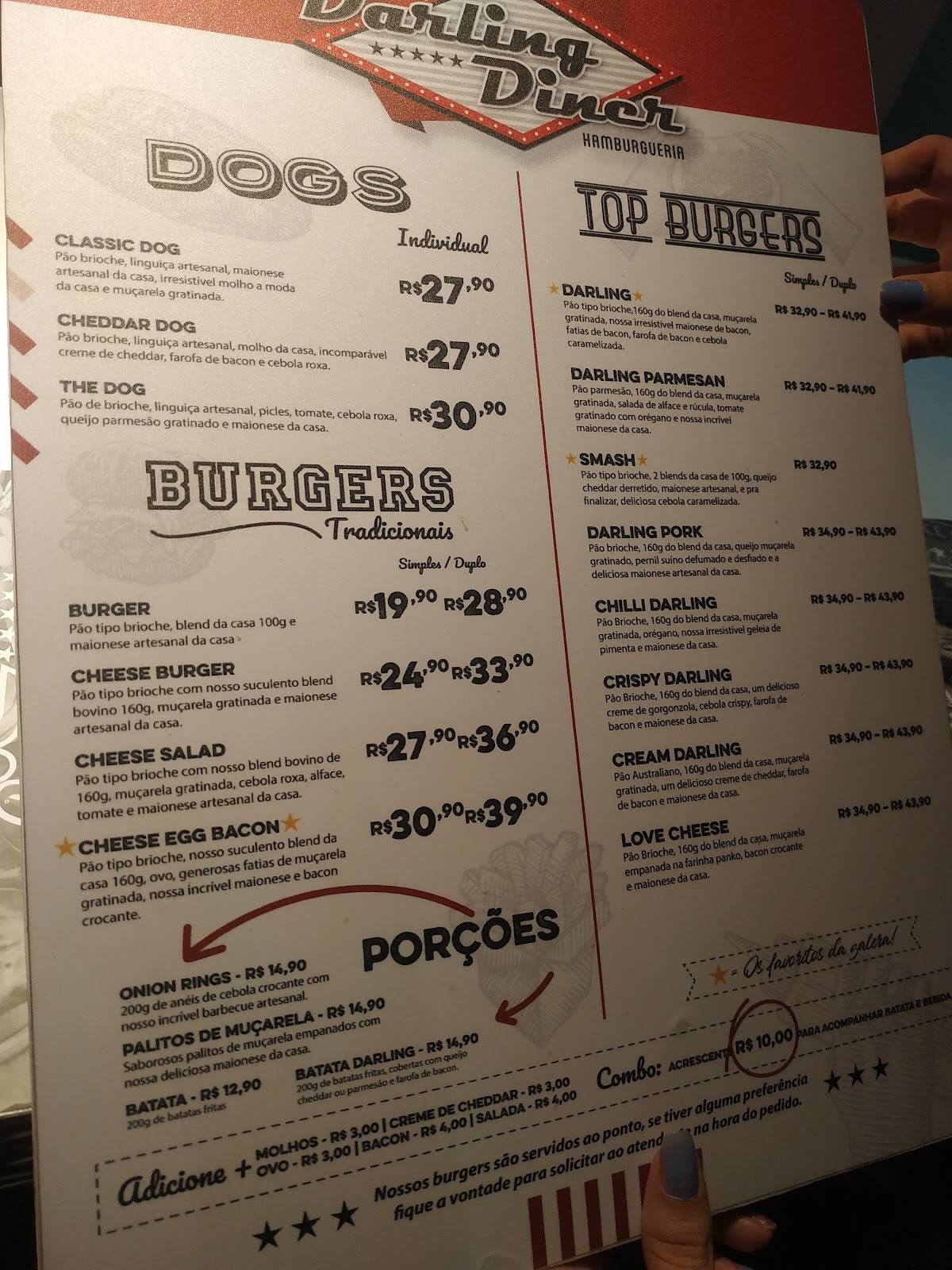 Menu em Darling Diner Hamburgueria restaurante, Nova Iguaçu