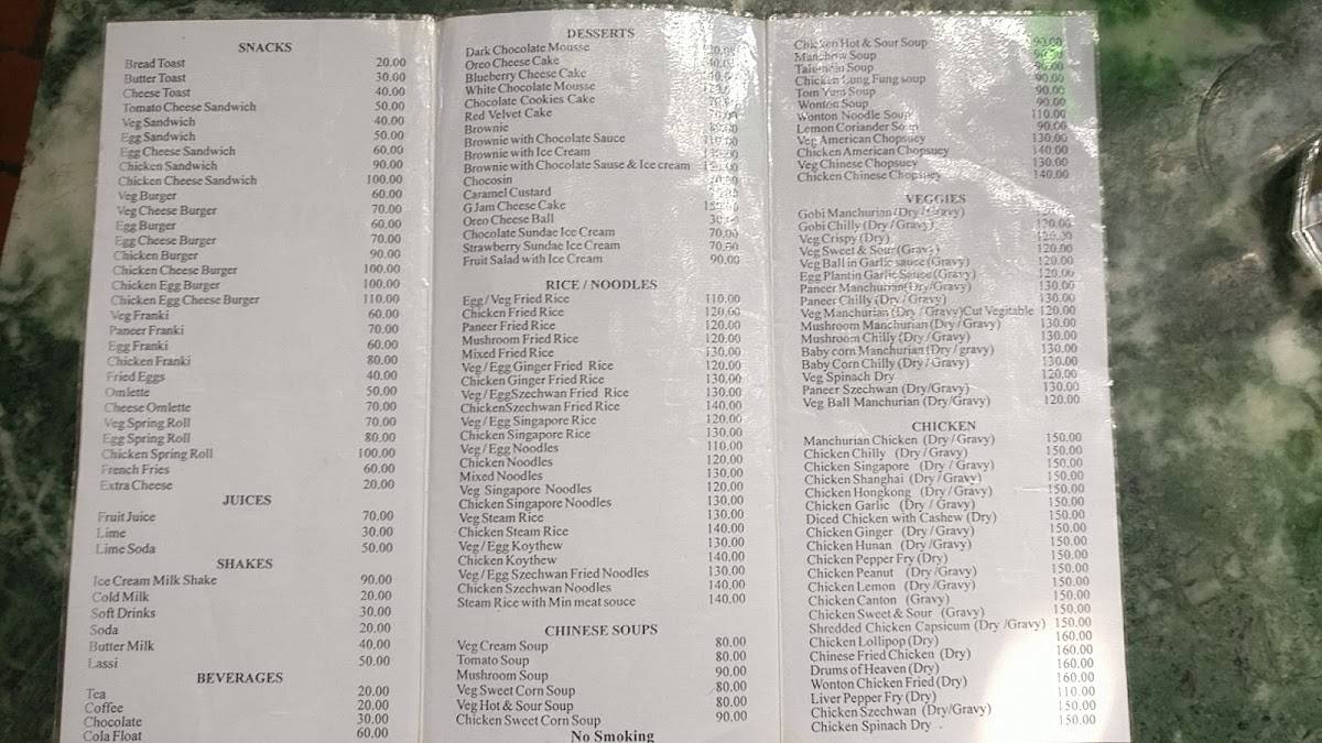 Menu at Dollops, Manipal
