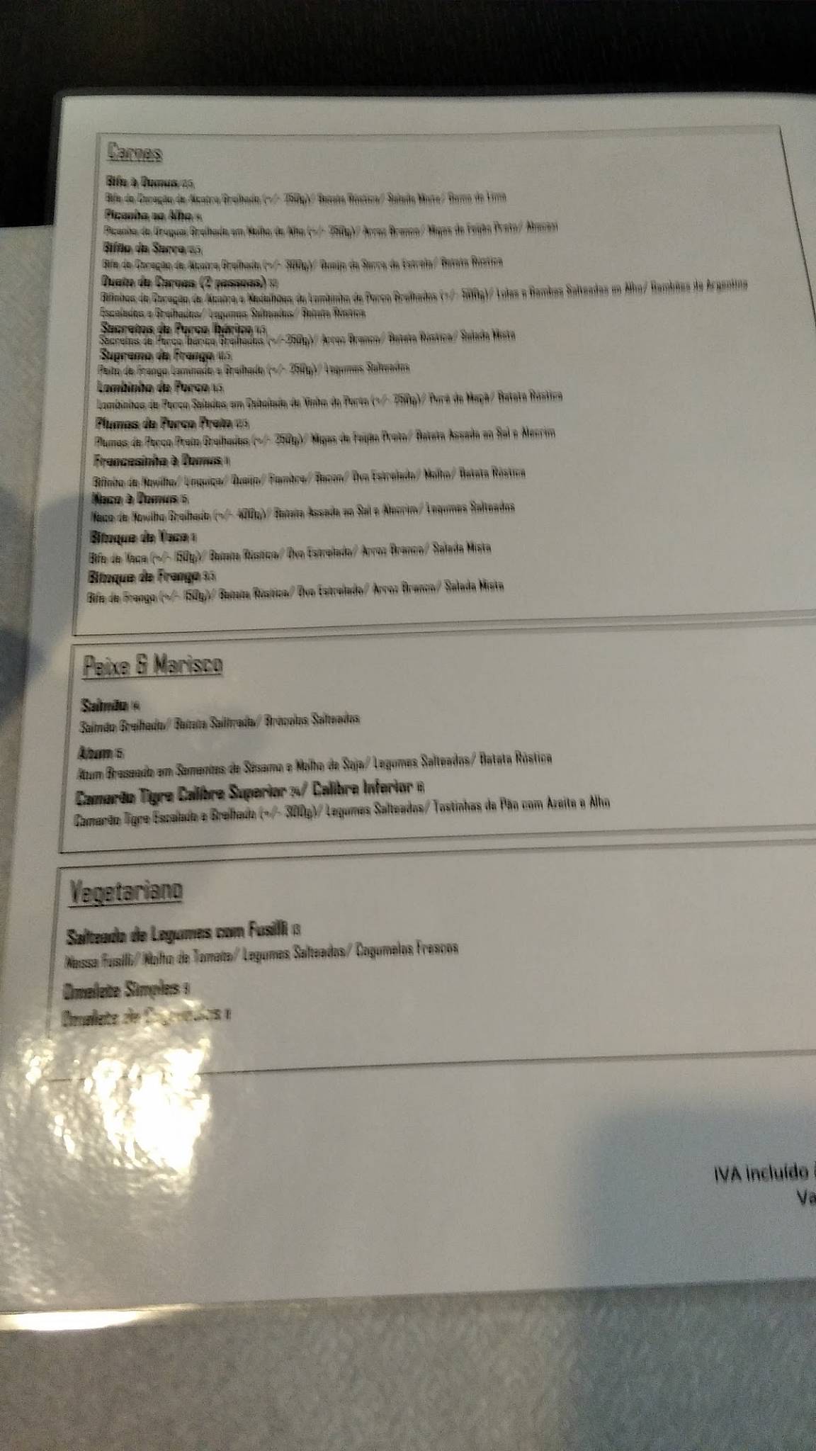 Menu em DOMUS Restaurante & Bar, Anadia