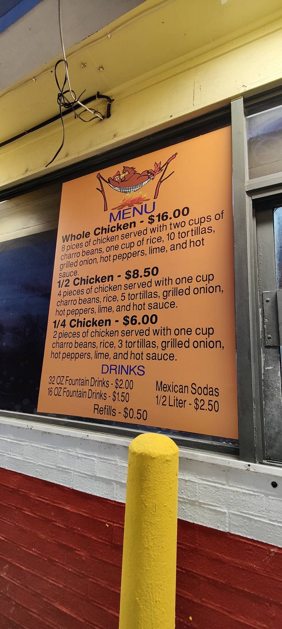 Menu at El Gavilan Pollero restaurant, Corpus Christi