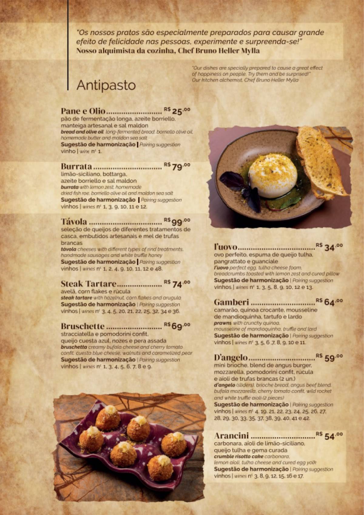 Menu em Elixir Restaurant & Lounge Bar, Campinas