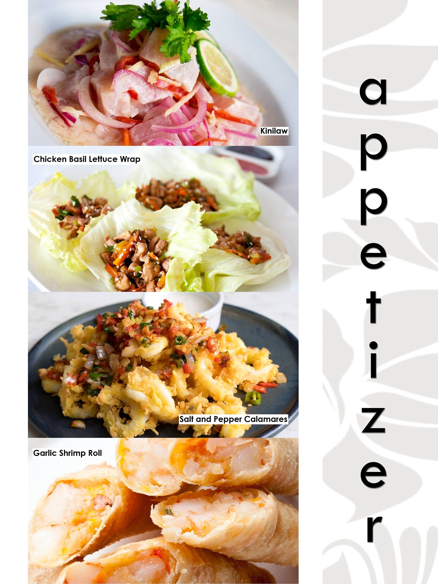 Menu at Fat Monk restaurant, Cagayan de Oro, 5/F