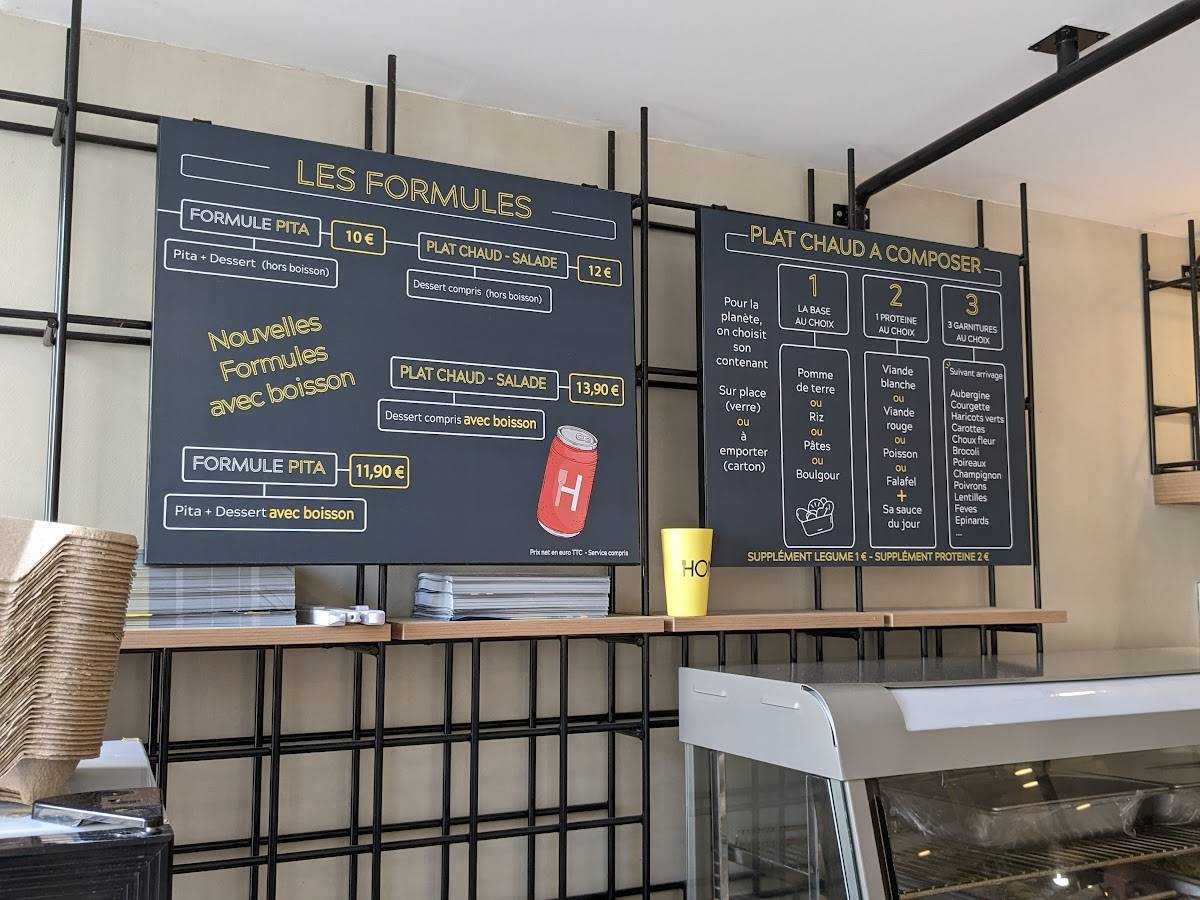 Menu at Homey Défense restaurant, Nanterre