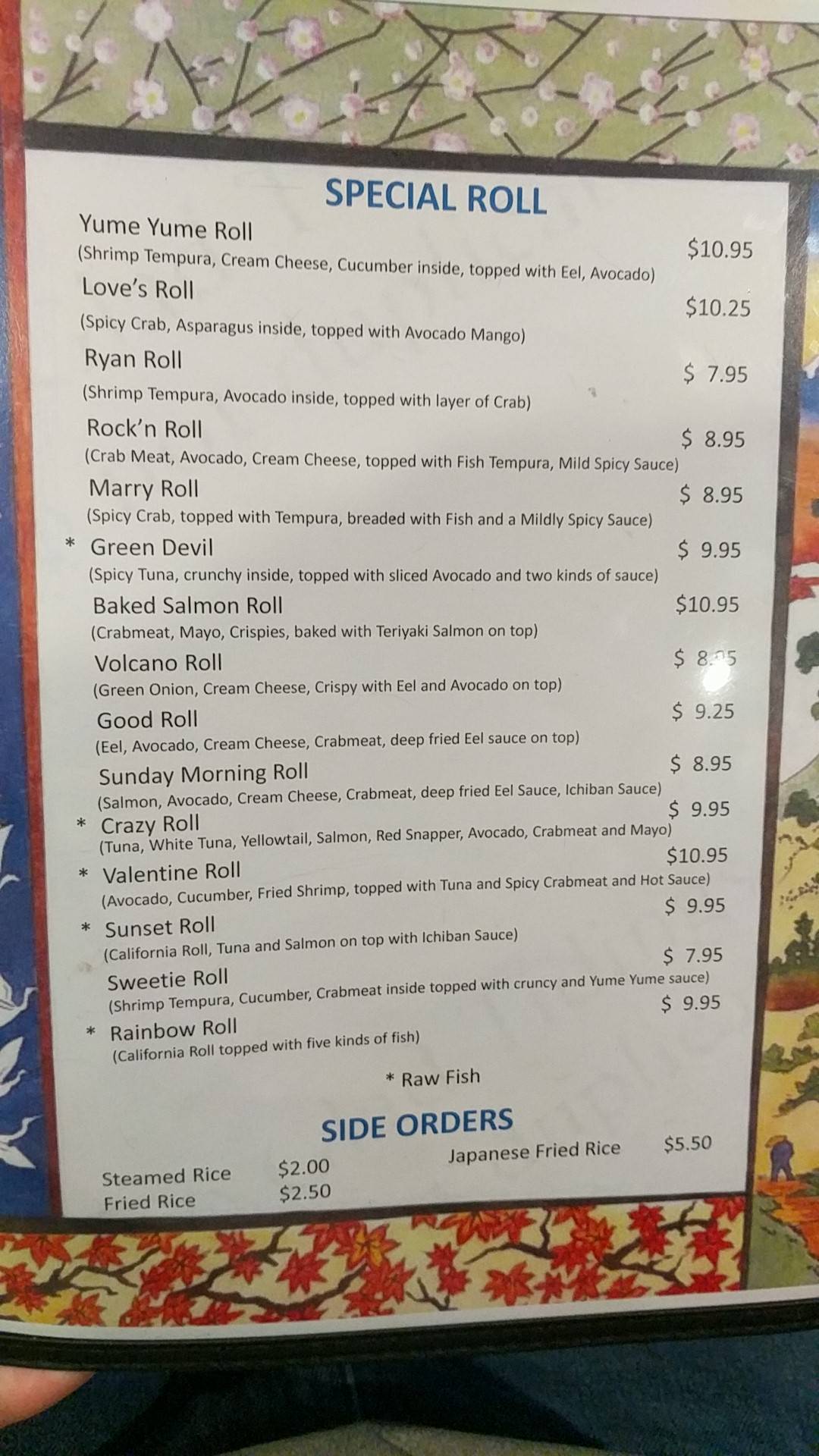 Menu at Ichiban Japanese Grill & Sushi restaurant, Freeport