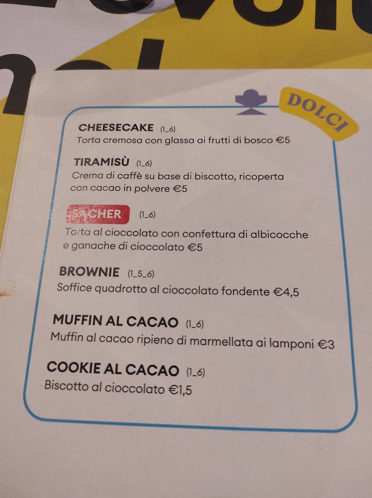 Speisekarte von Impact Food restaurant, ROM