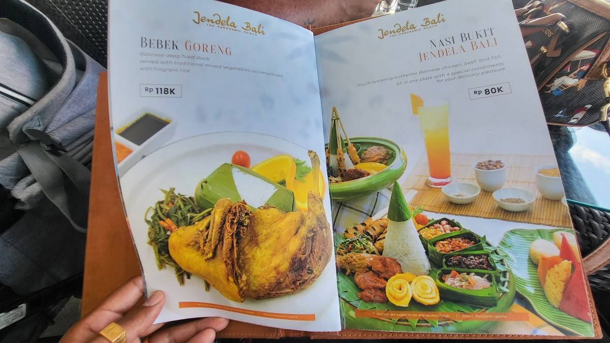 Menu at Jendela Bali The Panoramic Resto restaurant, Kuta Selatan ...