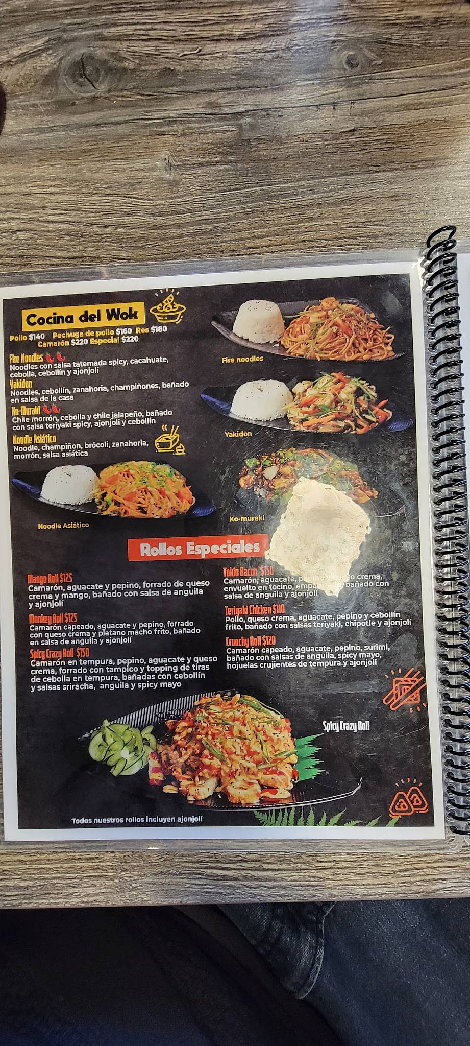 Menu at Kotori - Plaza San Pedro restaurant, Mexicali