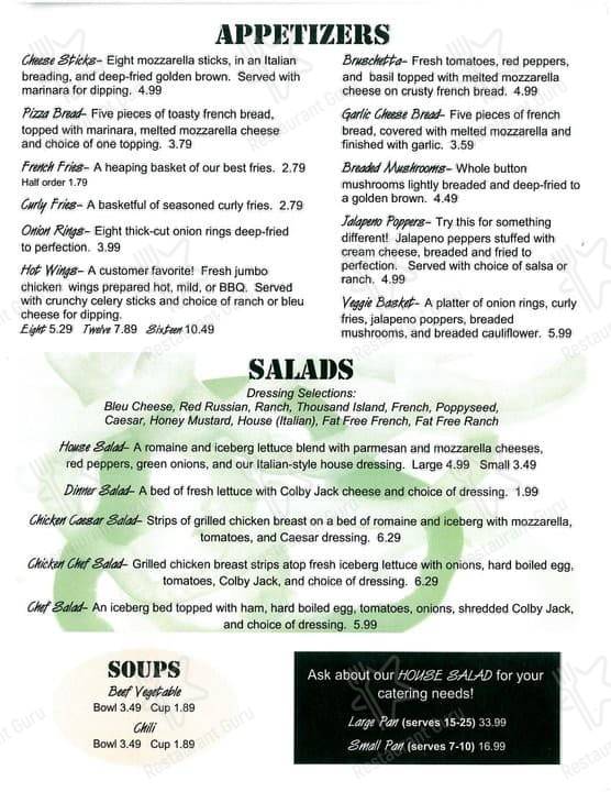 Menu at Laycoff's Tavern pub & bar, Fort Wayne