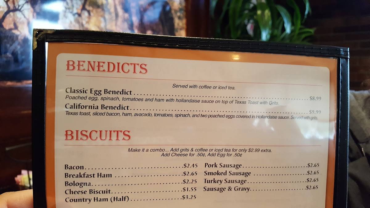 Menu at Long Grain Cafe, Florence
