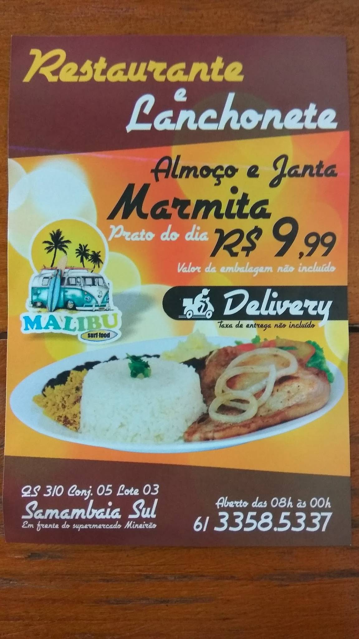 Menu em Malibu Surf-food restaurante, Brasília