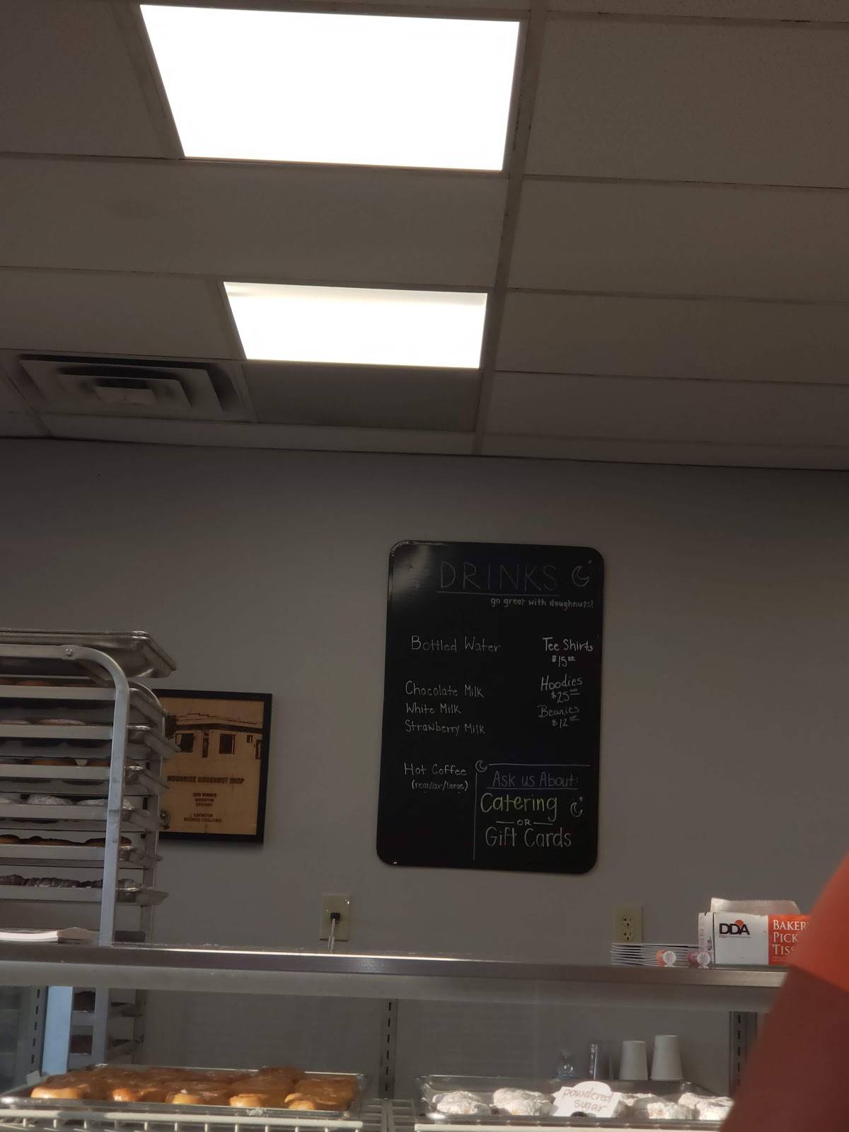 Menu at Moonrise Doughnuts restaurant, Covington