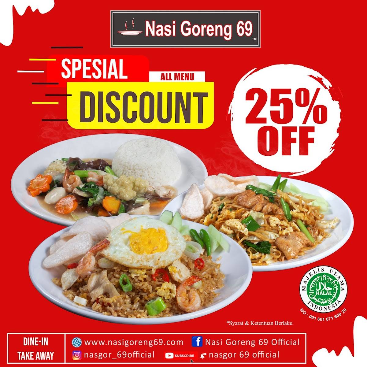Carta del restaurante Nasi Goreng 69 - Plaza Surabaya, Surabaya, Jalan ...