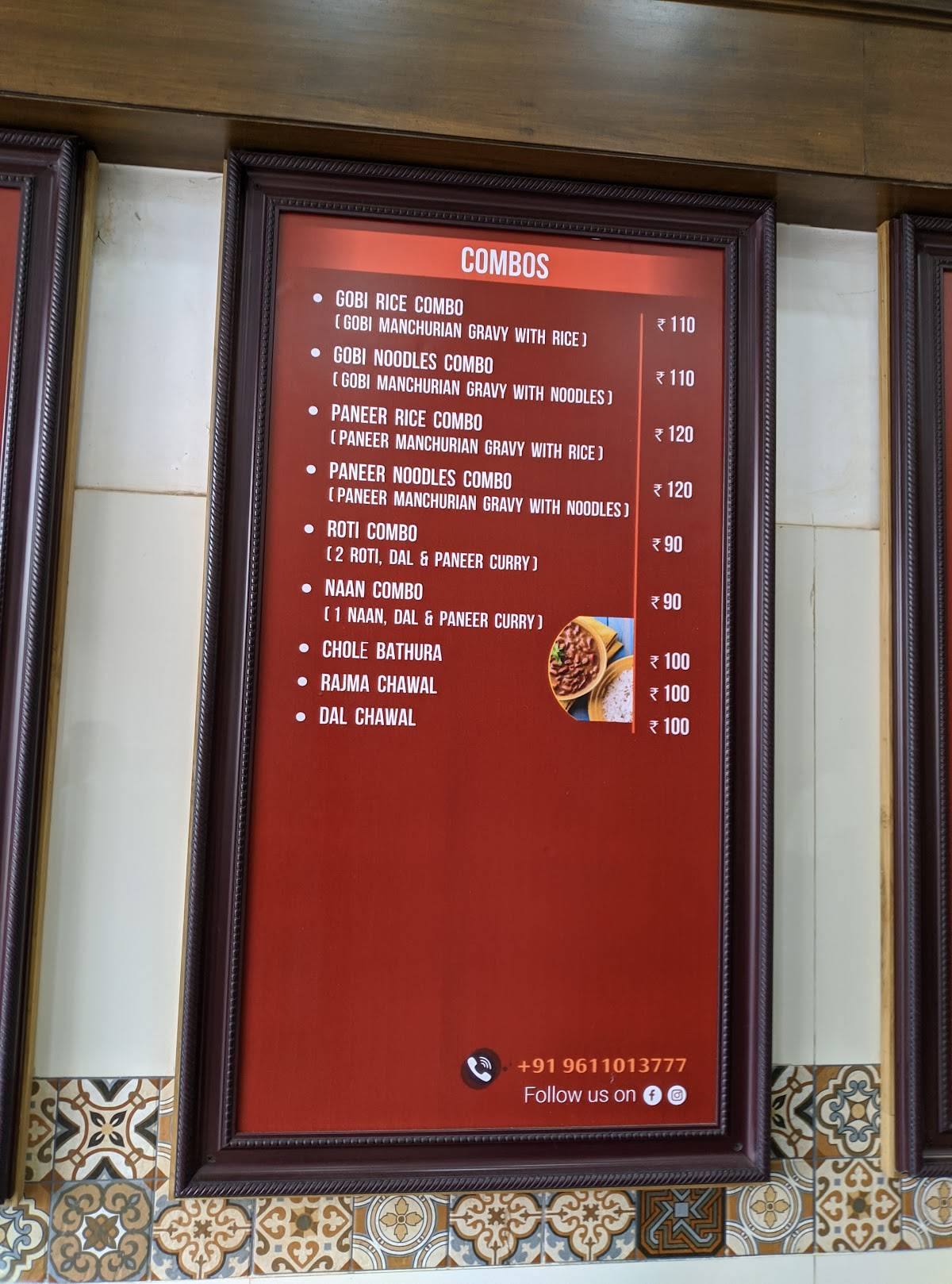 Menu at Pai Tiffins Manipal, Manipal