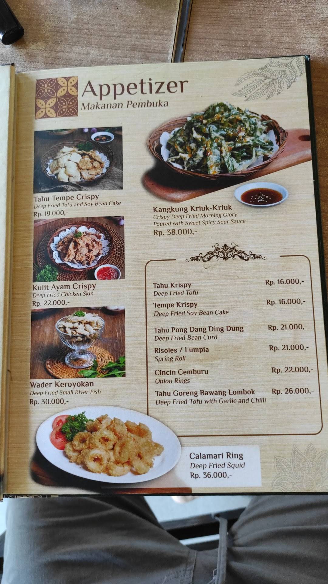 Menu at RM Handayani - Wisata Paiton restaurant, Triwungan, Jl. Raya ...