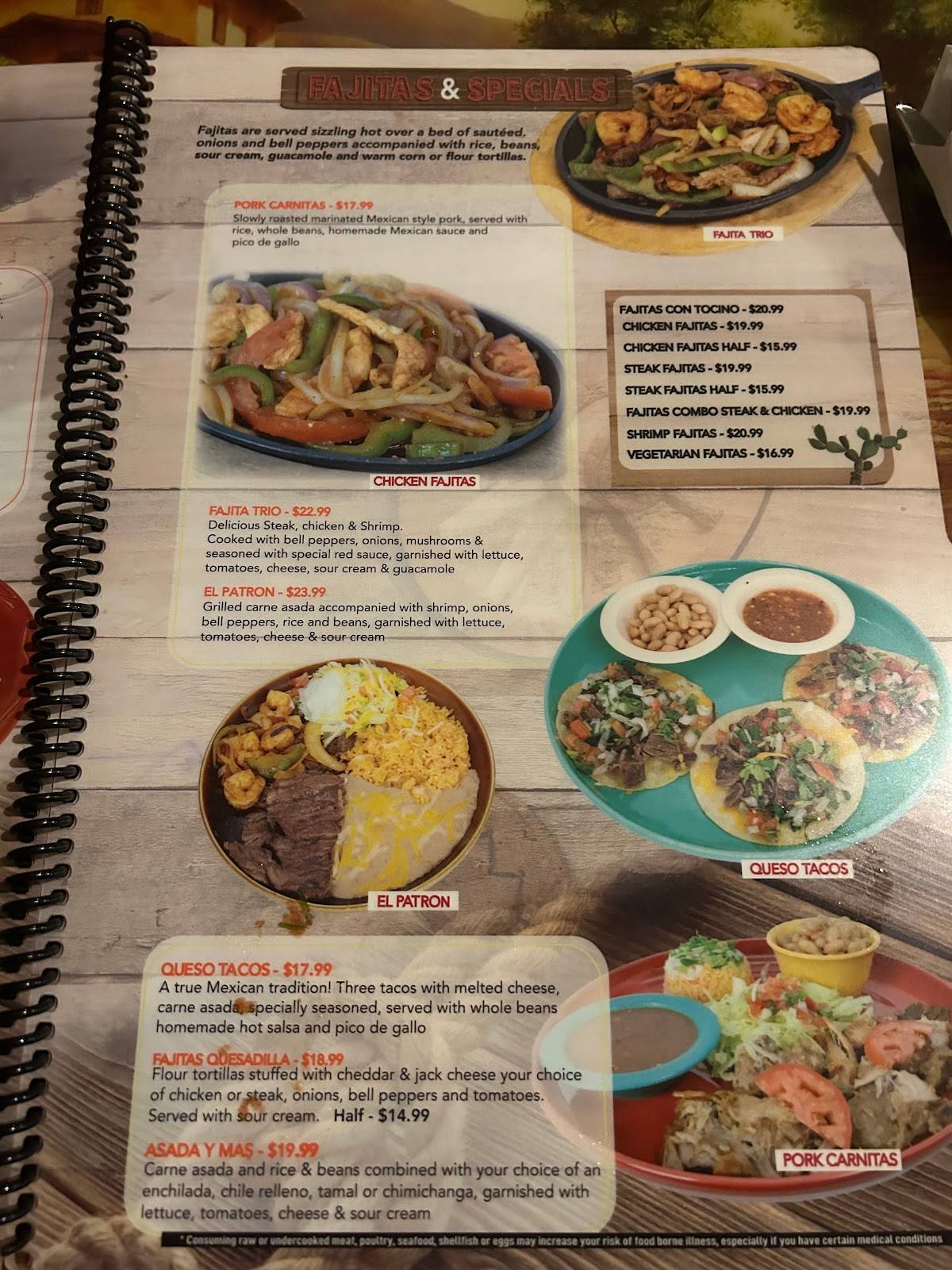 Menu at Rancho Chico Tequesta restaurant, Tequesta, 686 U.S. Highway 1