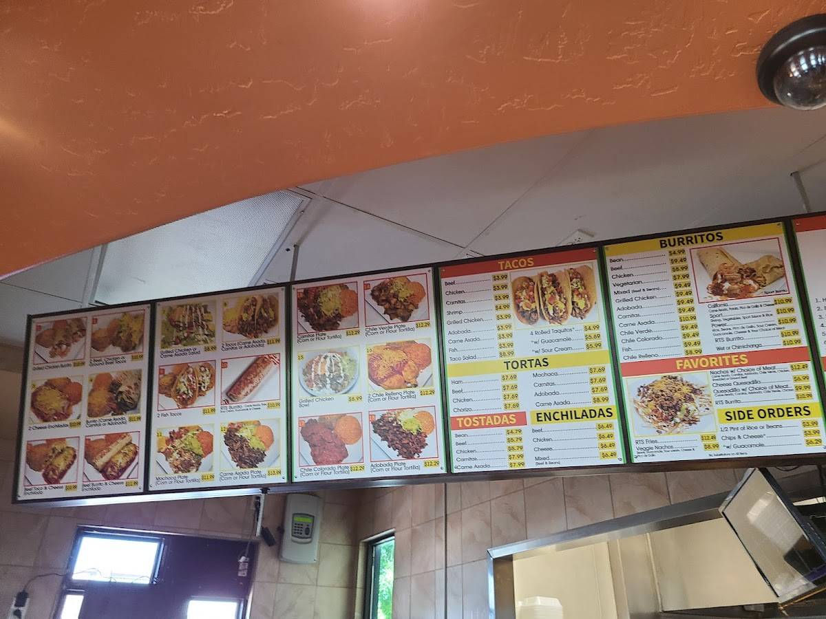 Menu at Robertitos Taco Shop restaurant, Fresno, E Jensen Ave #101