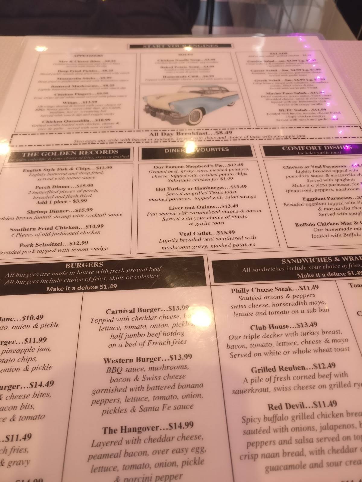 Menu at Route 42 Diner and Dairy Bar, Windsor
