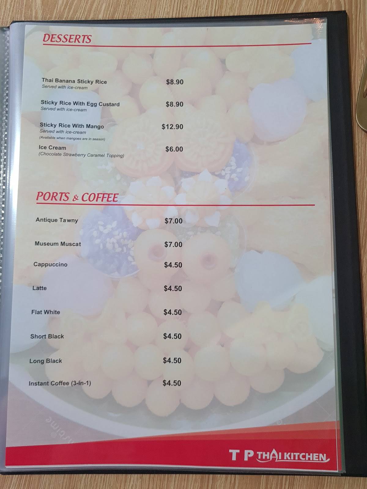 Menu at T P THAI KITCHEN restaurant, Salisbury