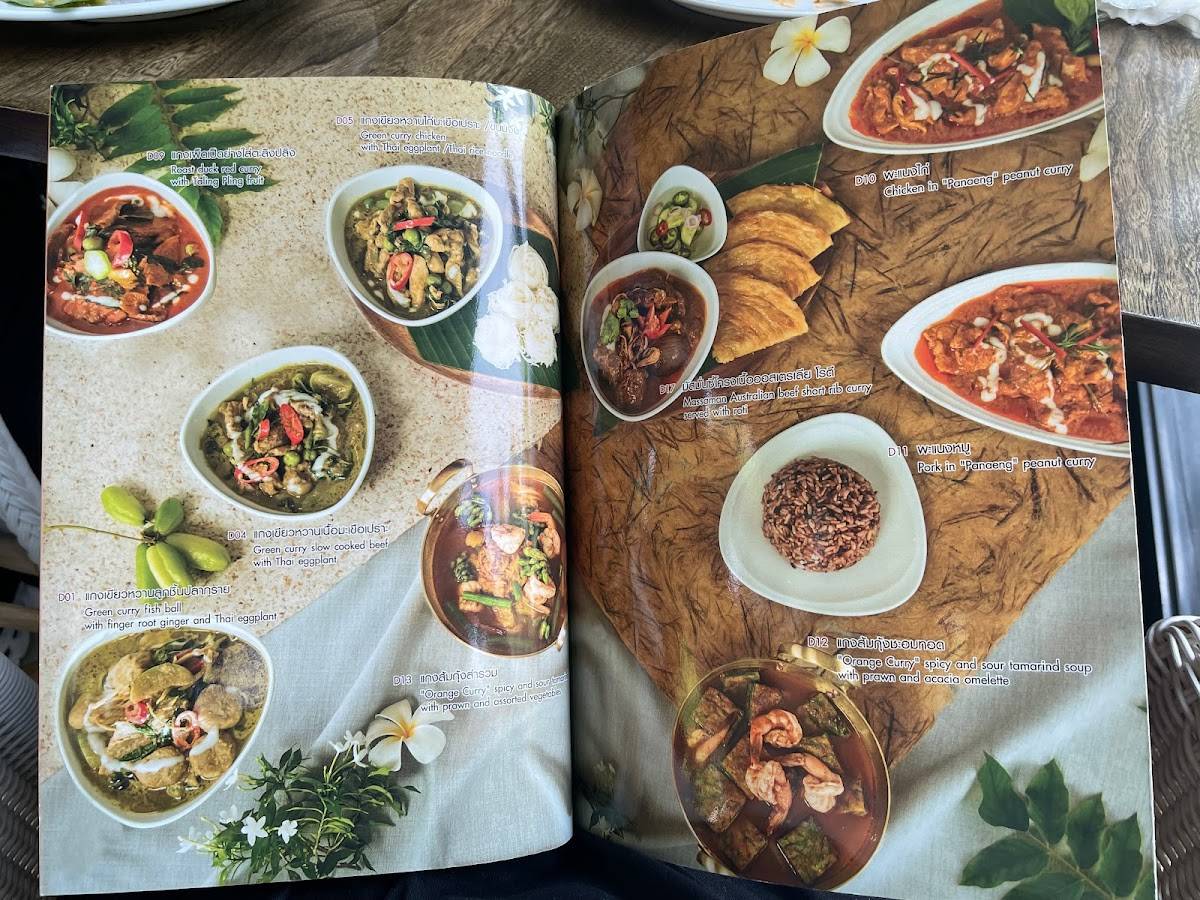 Menu at Taling Pling Sukhumvit 34 restaurant, Bangkok, 25 Soi Sukhumvit 34