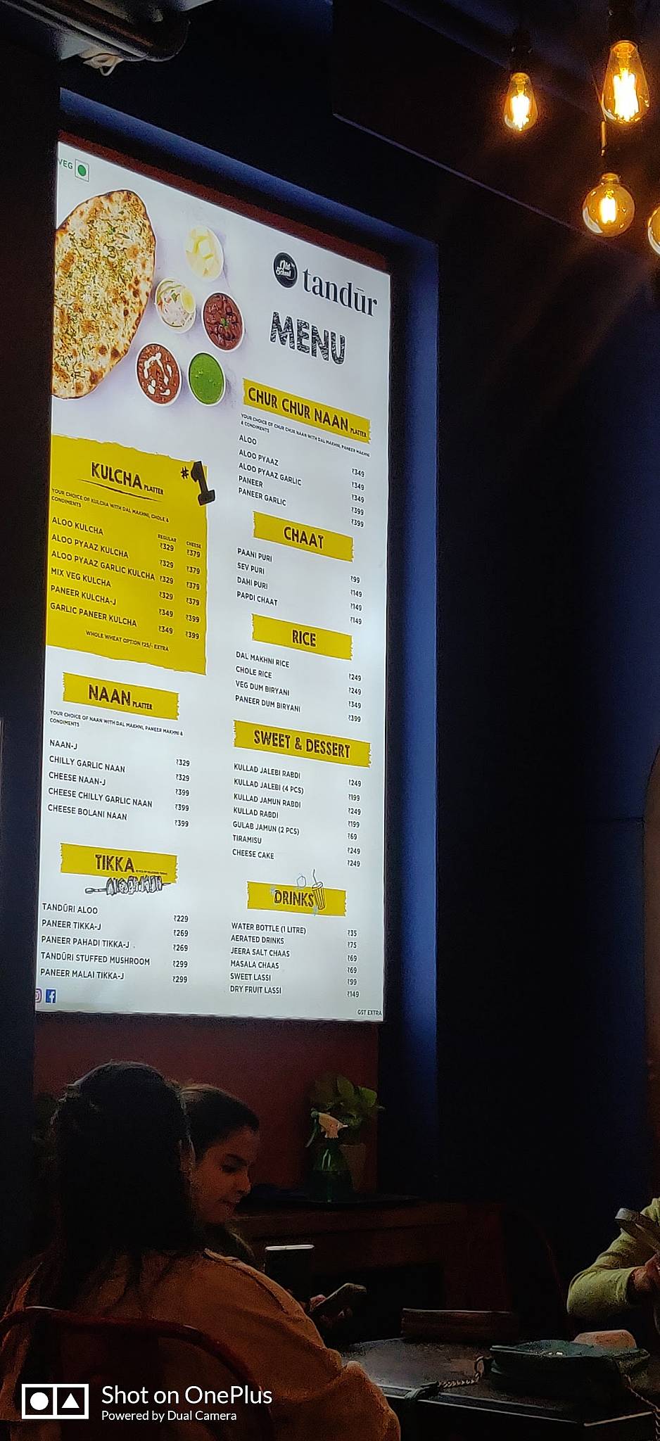 Menu at Tandur by Old School - Vadodara, Vadodara