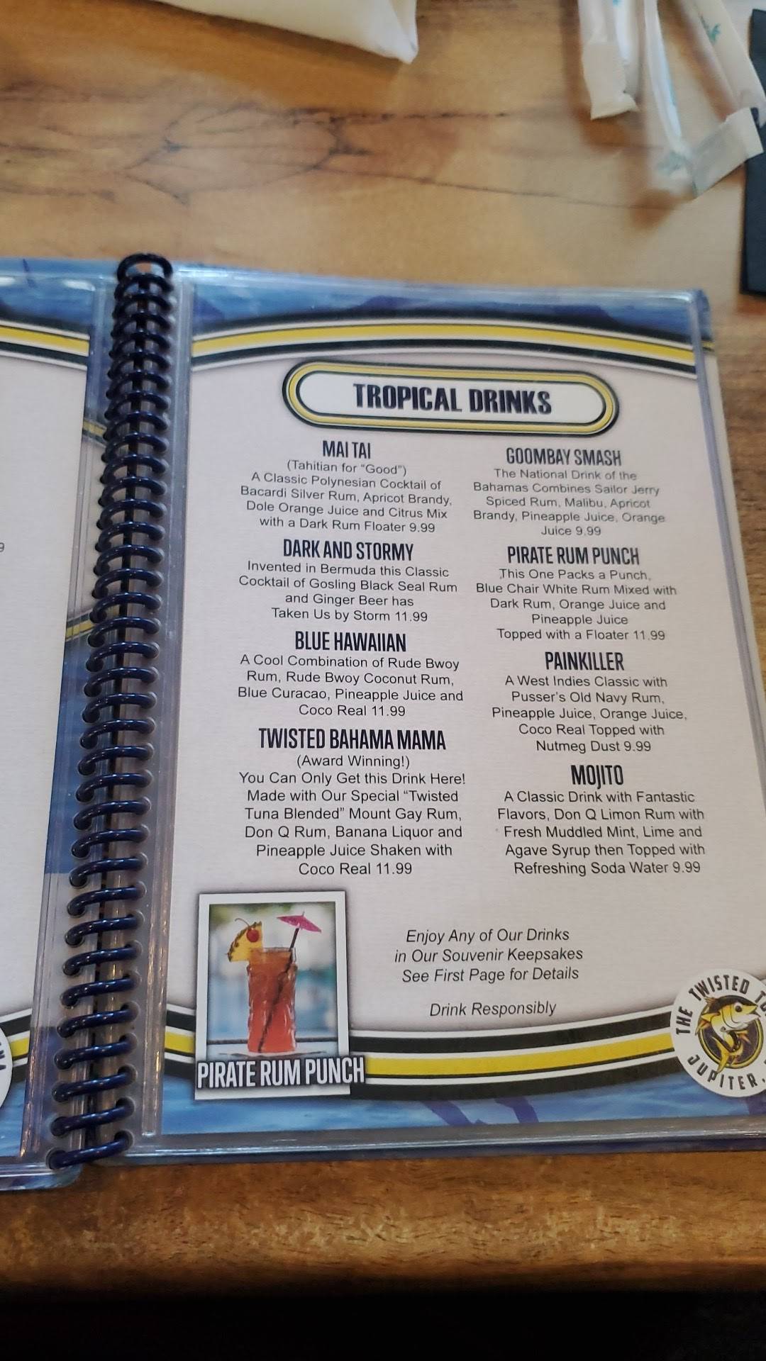Menu at The Twisted Tuna - Jupiter FL restaurant, Jupiter