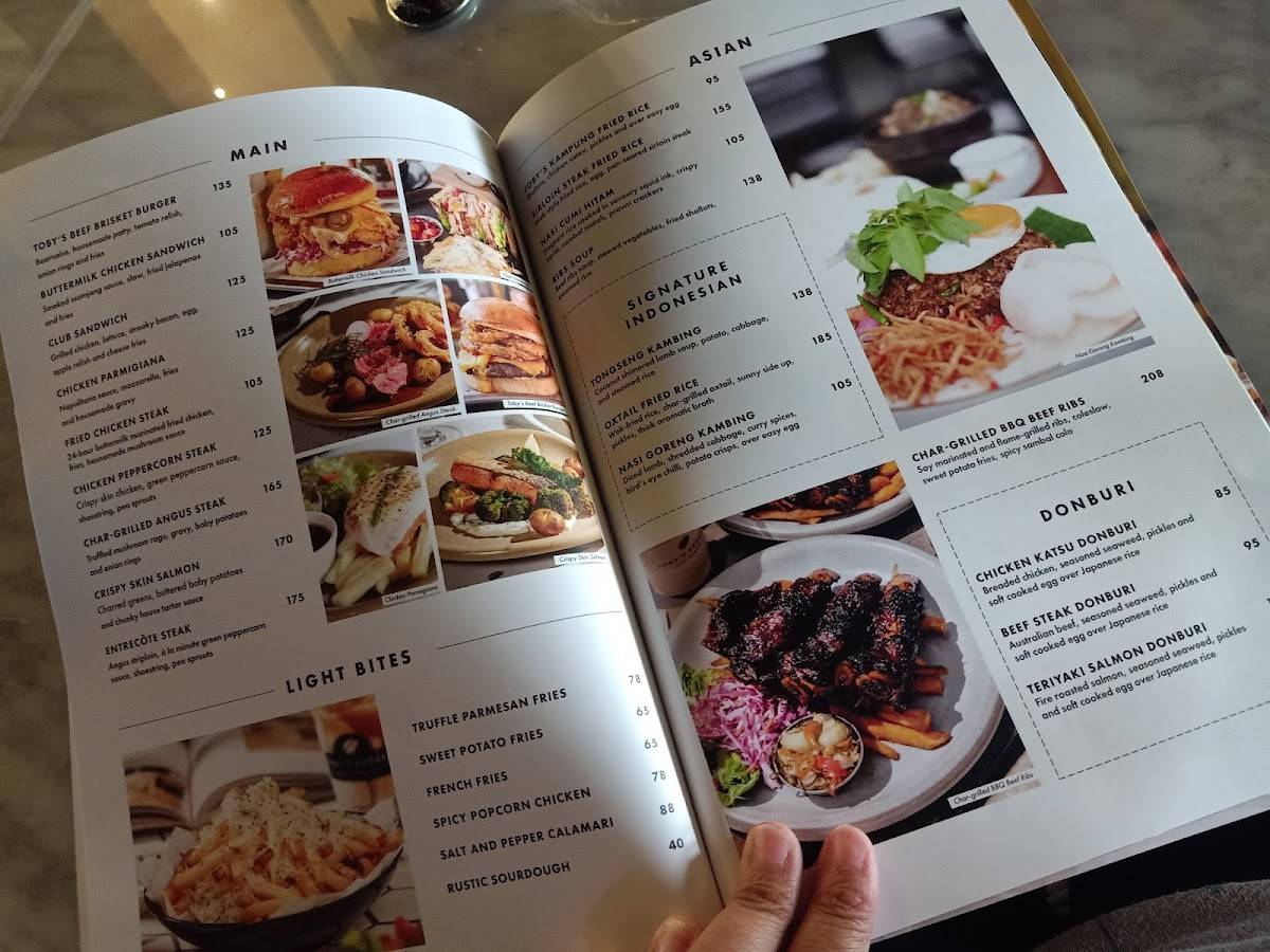 Menu at Toby's Estate - Pakuwon Mall Jogja restaurant, Yogyakarta
