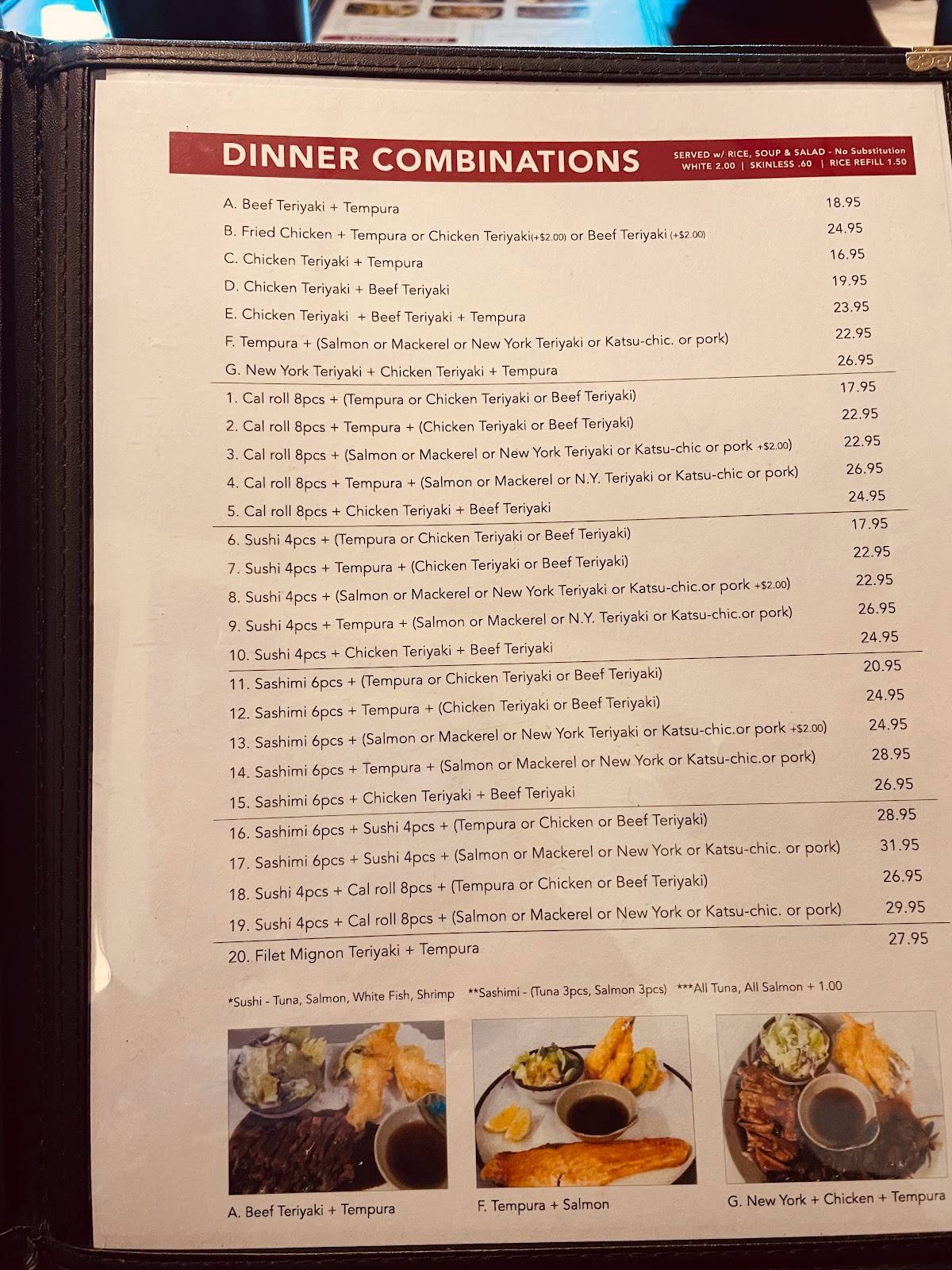 Menu at Tokyo Lobby Restaurant, Hacienda Heights