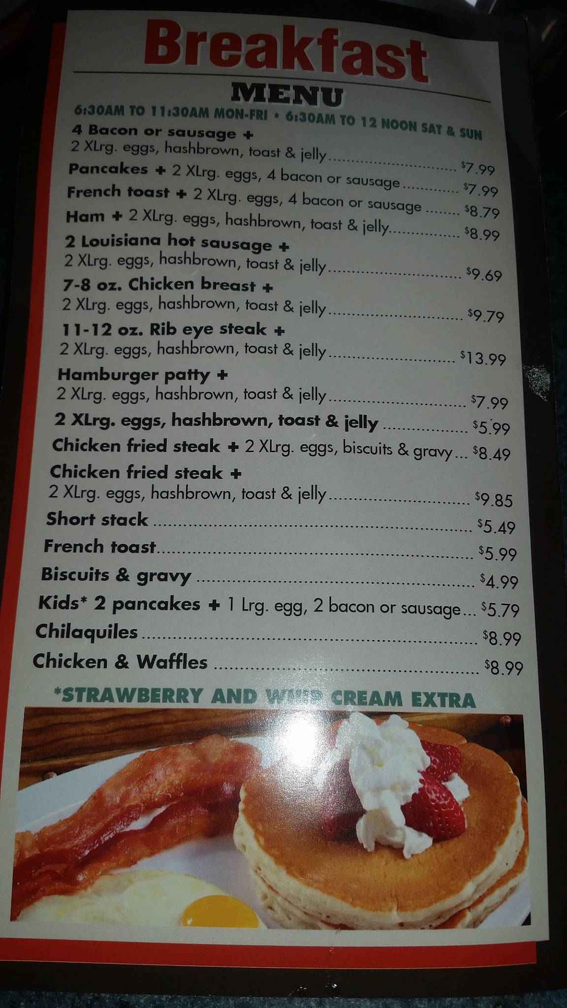 Menu at Santa Maria Burgers restaurant, Santa Maria, S Broadway